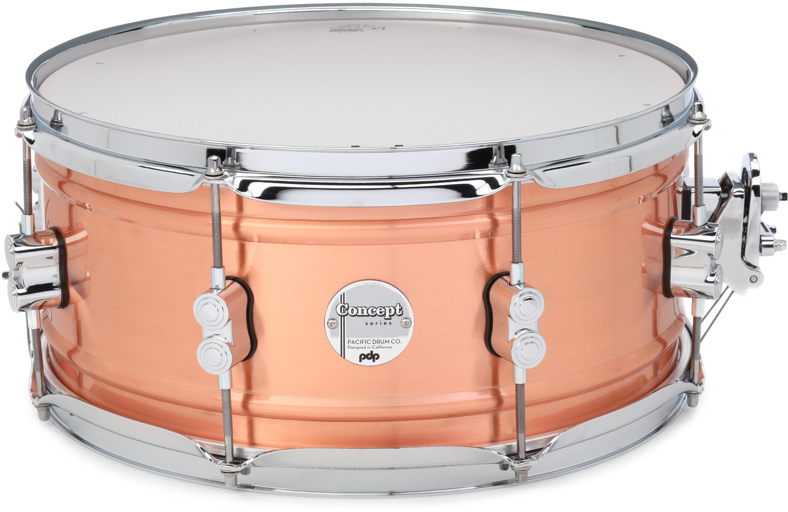 PDP Concept Copper Snare Drum - 6.5 x 14-inch - Natural Brushed Copper ...