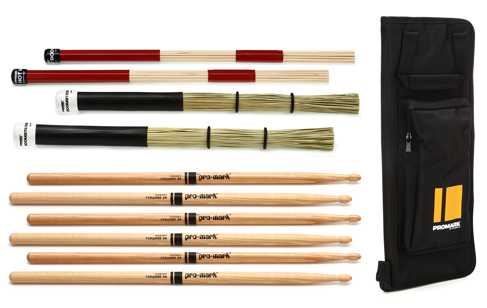 Promark Drumstick Variety Bundle - 5A, Wood Tip | Sweetwater