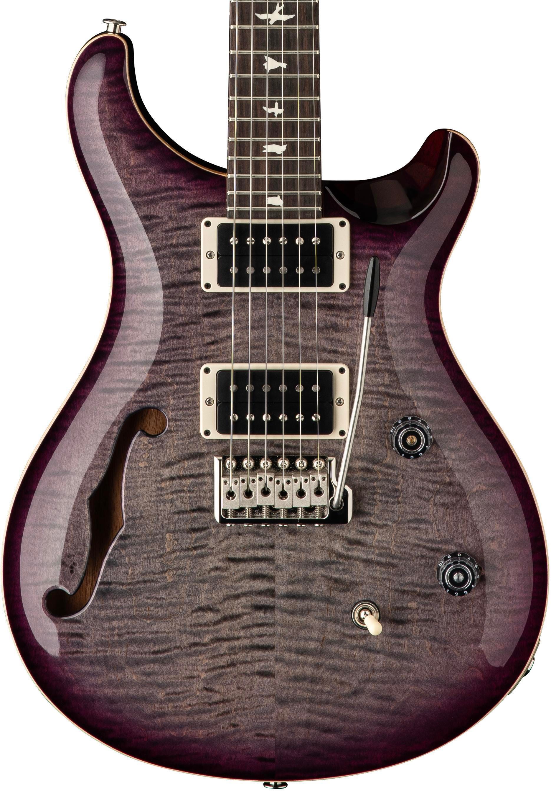 PRS CE 24 Semi-Hollowbody Electric Guitar - Faded Gray/Black/Purple ...
