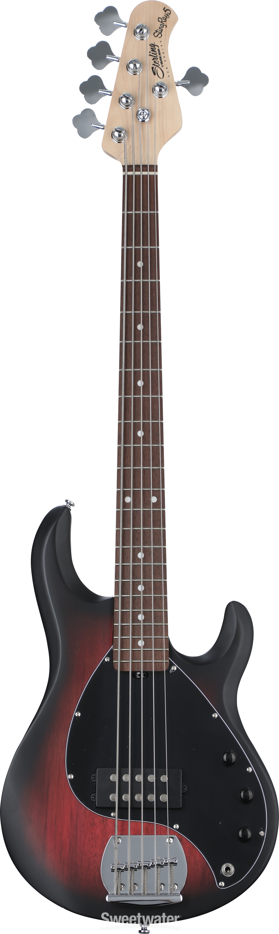 Sterling By Music Man StingRay RAY5 Dent and Scratch Bass Guitar - Ruby ...