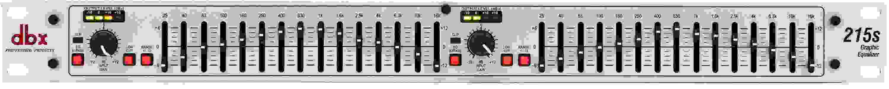 dbx 215s Dual 15-band Graphic Equalizer | Sweetwater