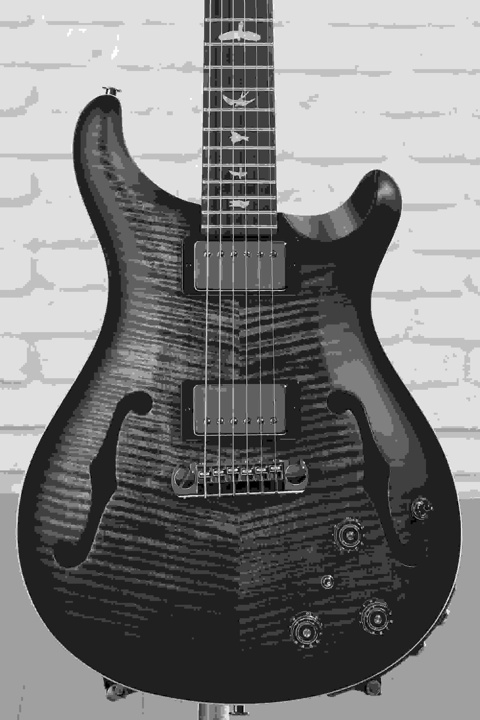 PRS Wood Library Hollowbody II Piezo 10-Top Electric Guitar - Purple Mist | Sweetwater