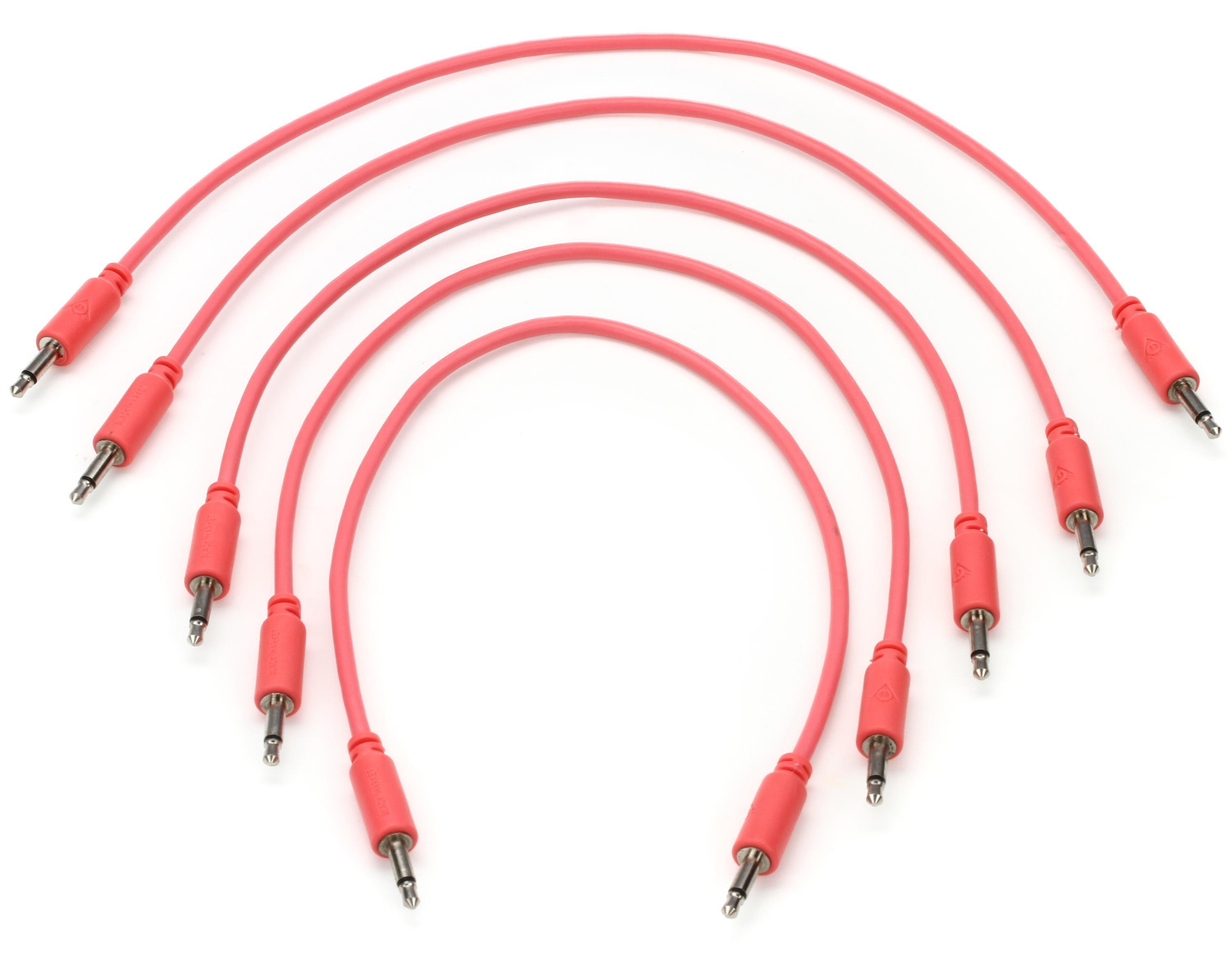 Black Market Eurorack Patch Cable 5-pack - 25cm Peach | Sweetwater