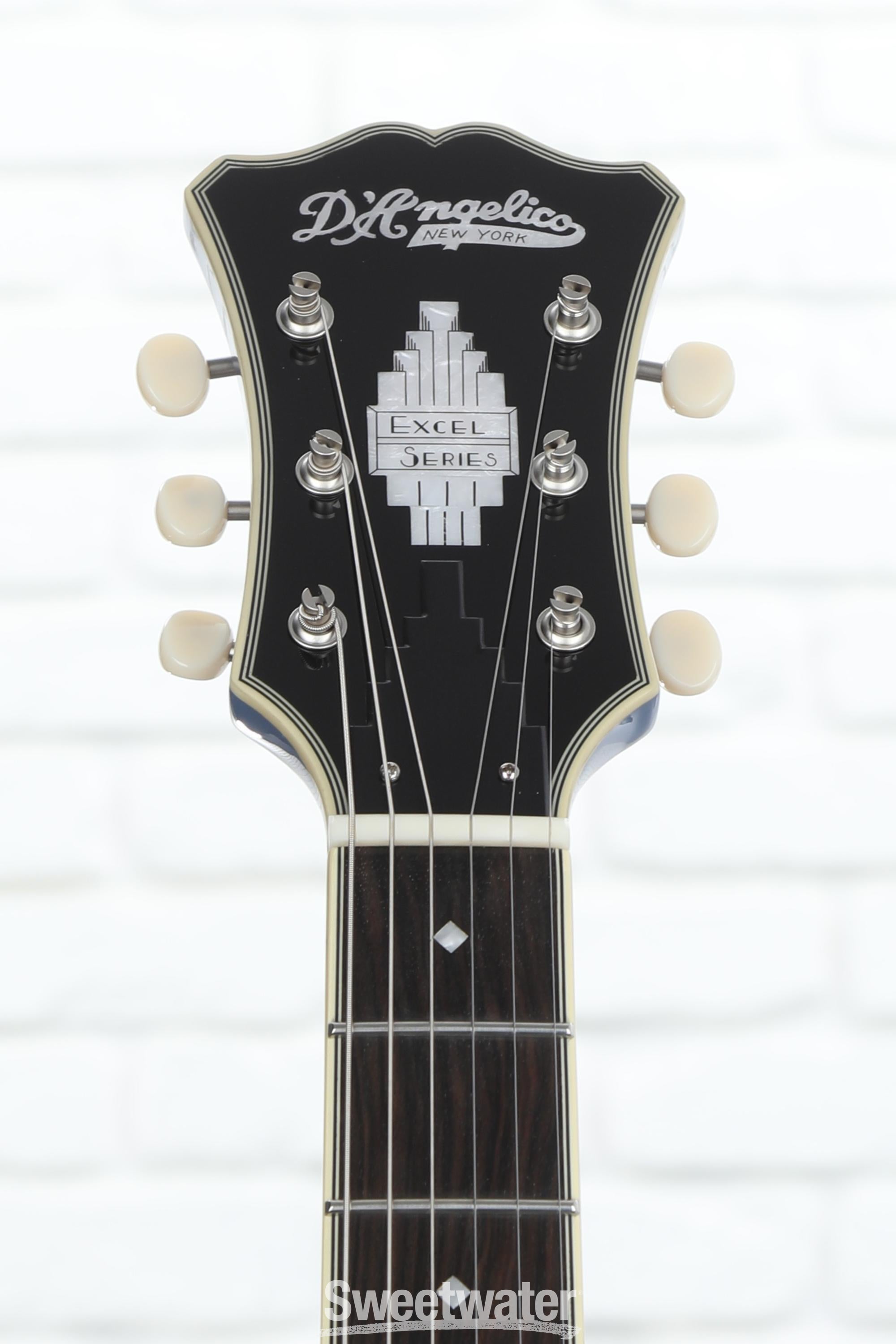 D'Angelico Excel SS Tour Semi-hollowbody Electric Guitar - Slate Blue ...