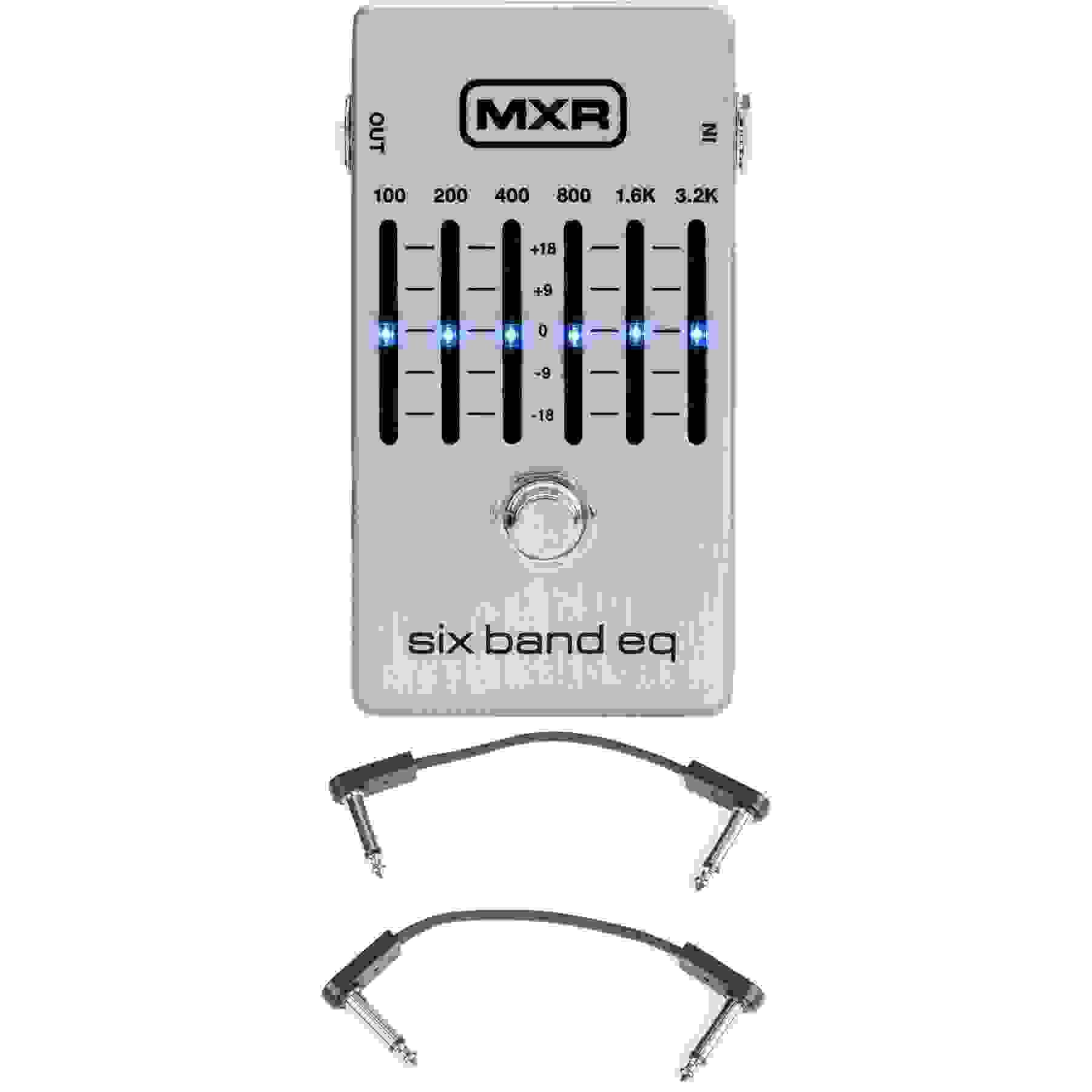 MXR M109S Six Band EQ Pedal with EBS Patch Cables | Sweetwater