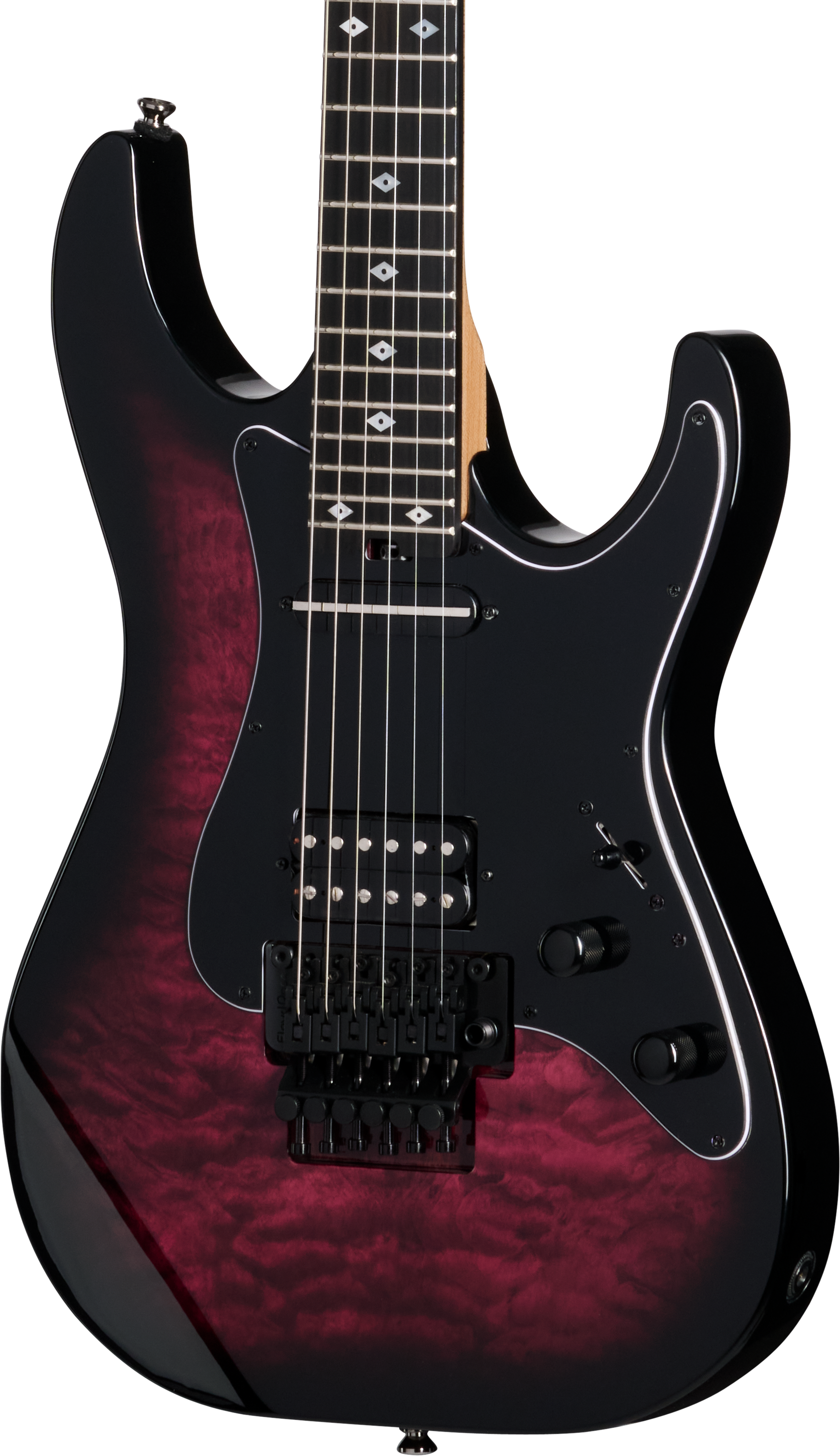 Kramer Volante Quilt HSFR Electric Guitar - Magenta Burst | Sweetwater