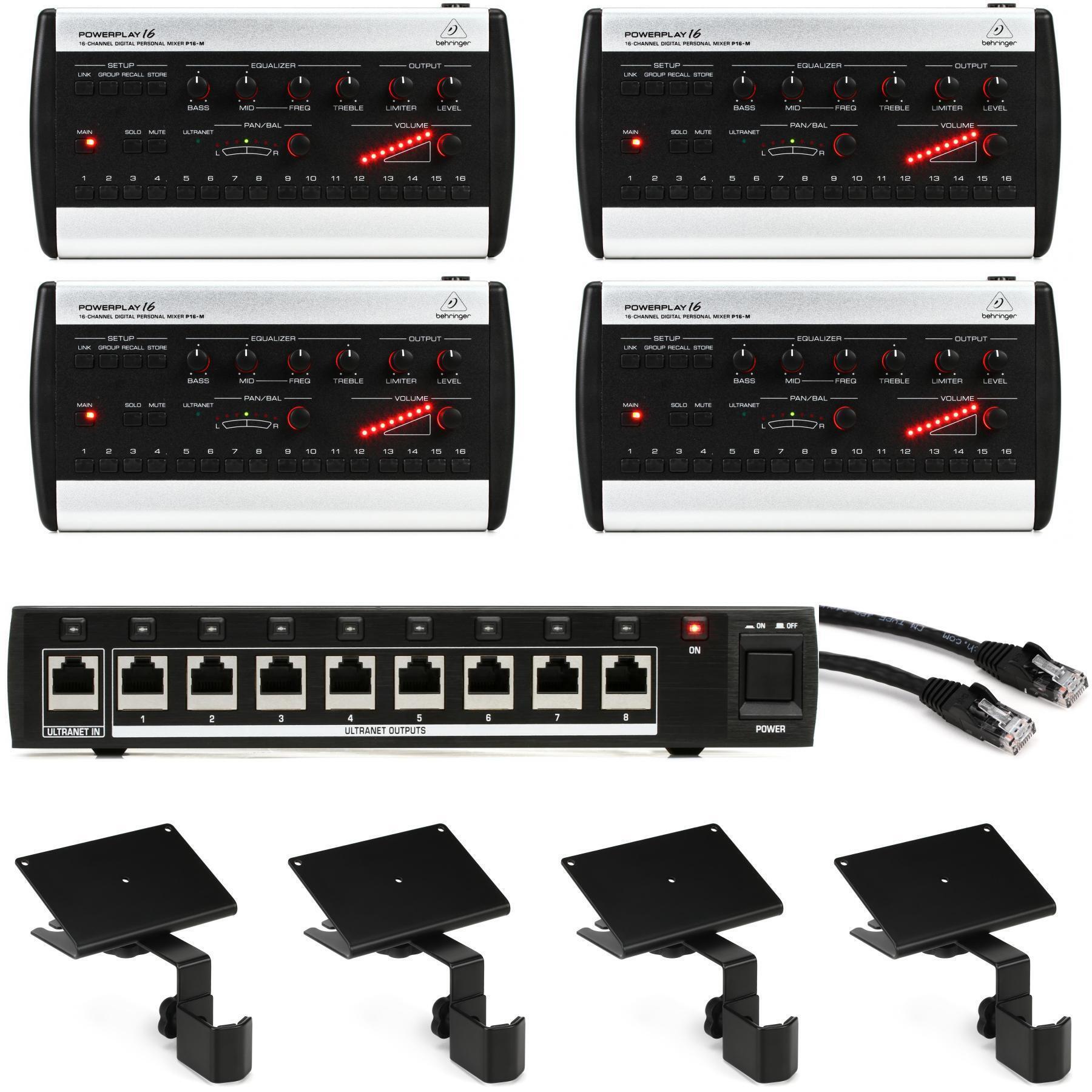 Behringer P16M Personal Mixing System with P16D Distribution Module ...