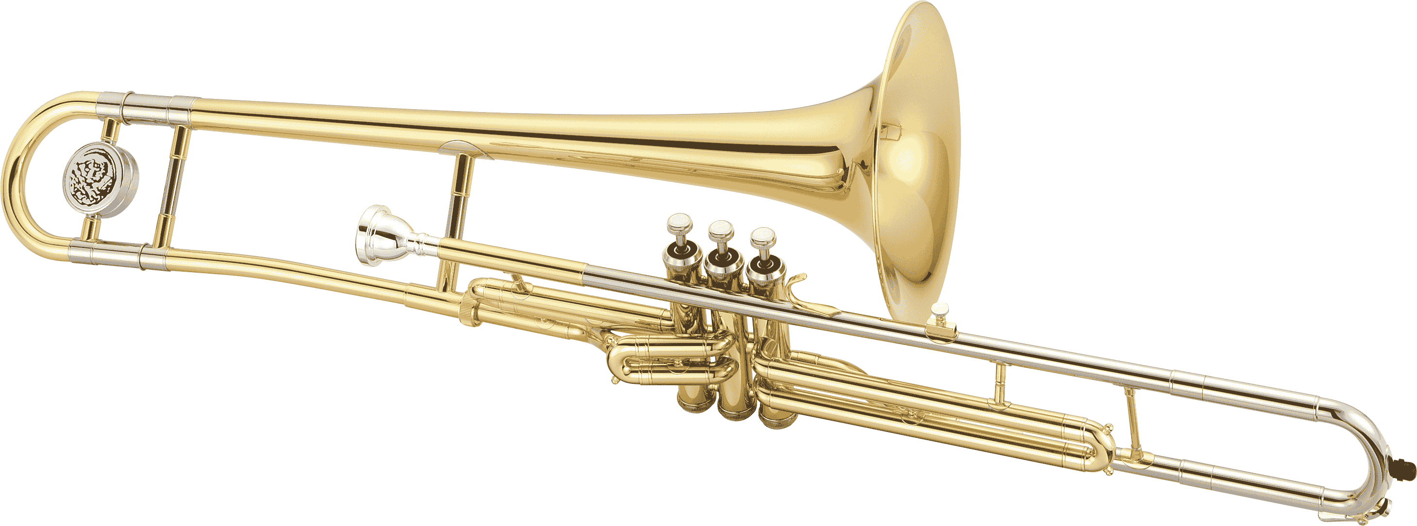 Jupiter JTB720VR Student C Valve Trombone - Rose Brass Bell - Clear ...