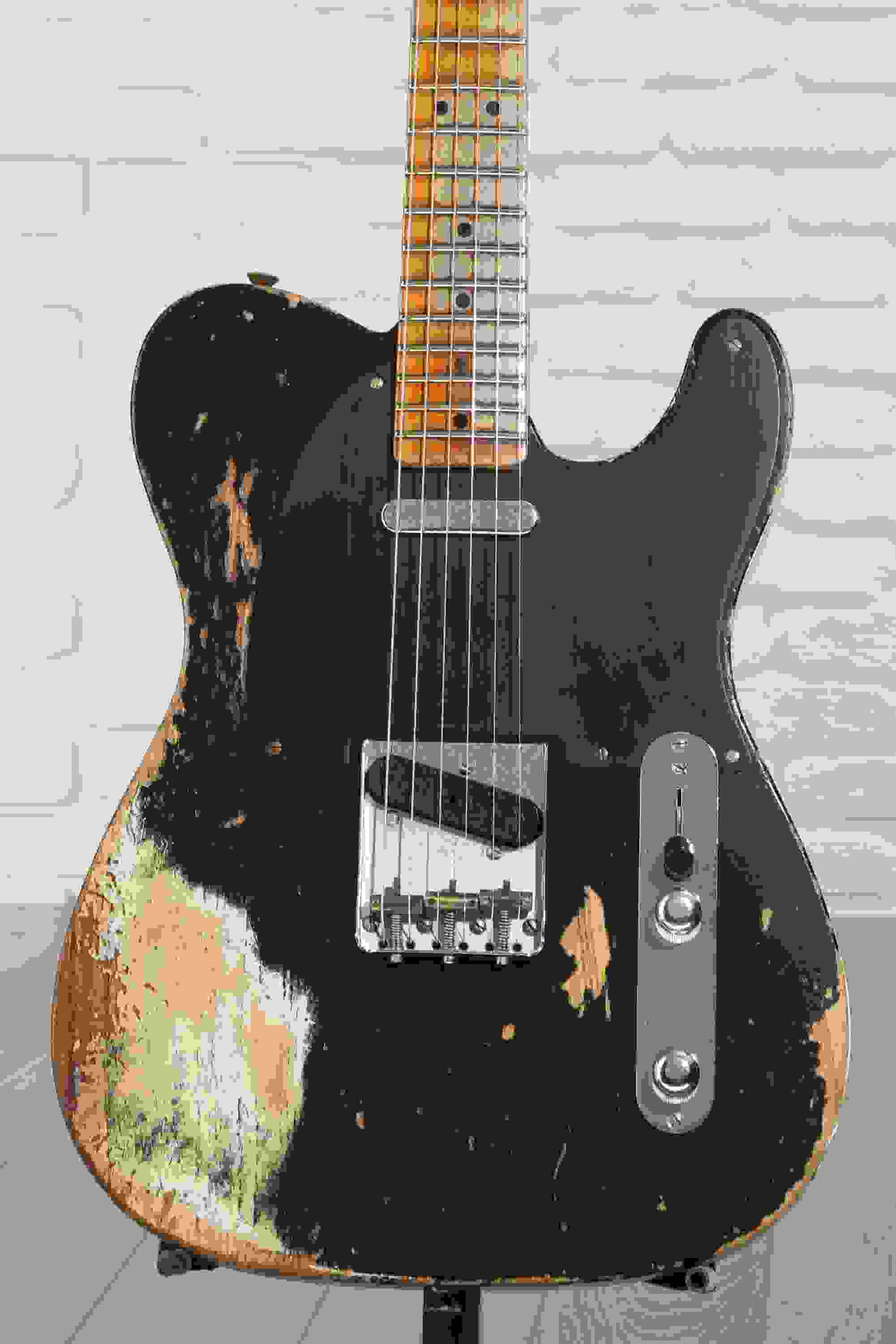Fender Custom Shop 1952 Telecaster Electric Guitar - Black, Super Heavy ...