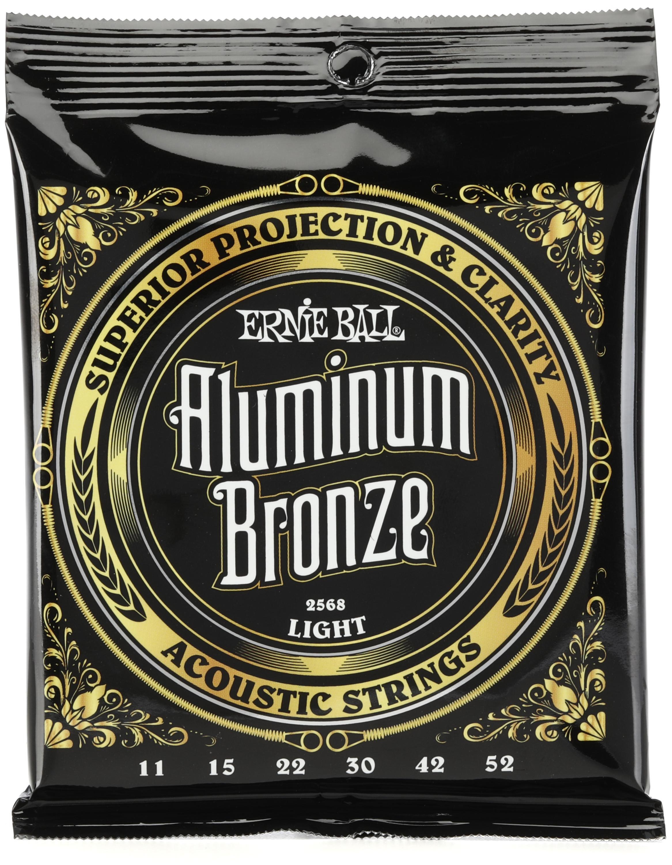 Ernie Ball 2568 Aluminum Bronze Acoustic Guitar Strings - .011-.052 Light | Sweetwater