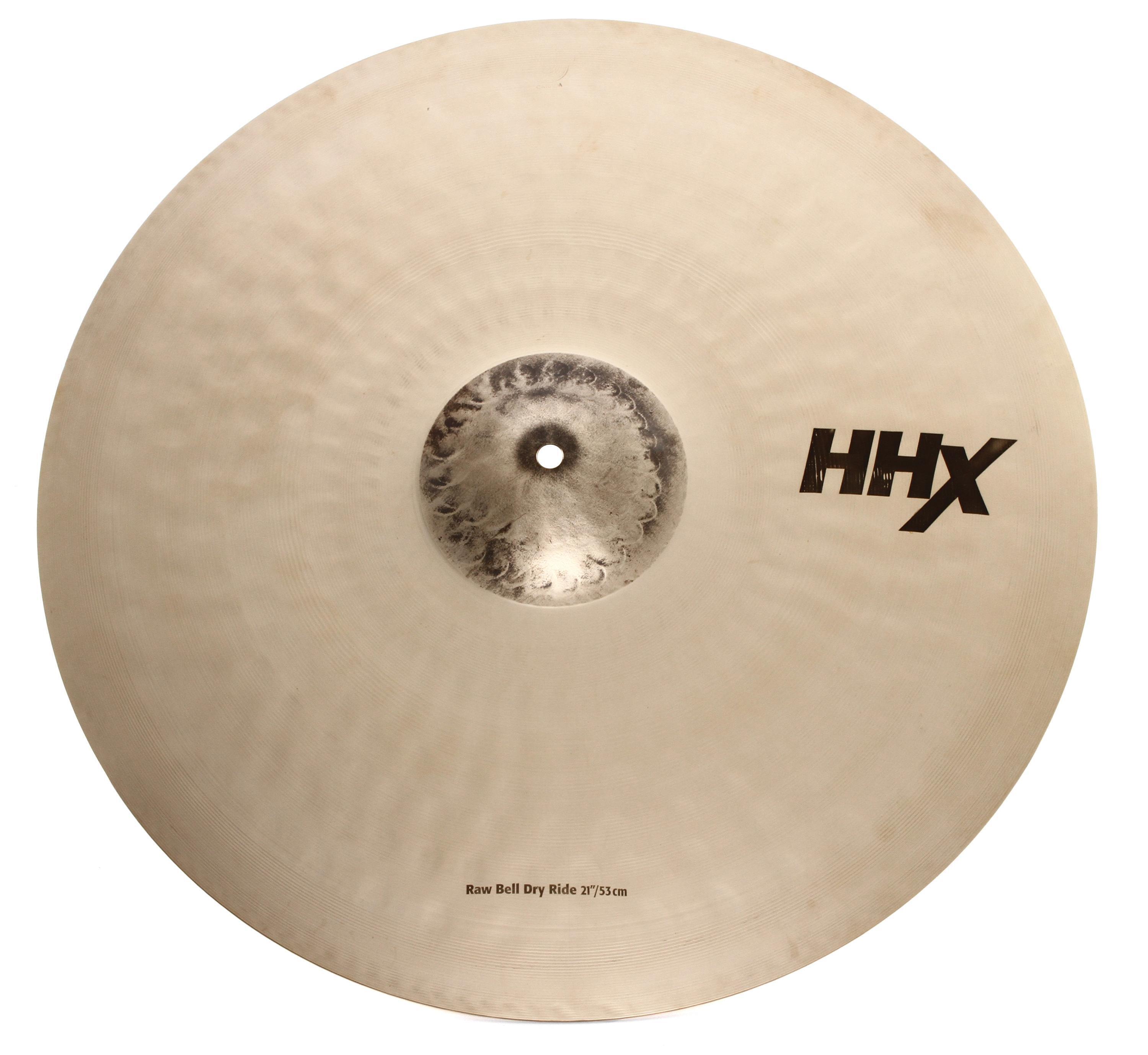 Sabian 21 inch HHX Raw Bell Dry Ride Cymbal - Brilliant Finish | Sweetwater