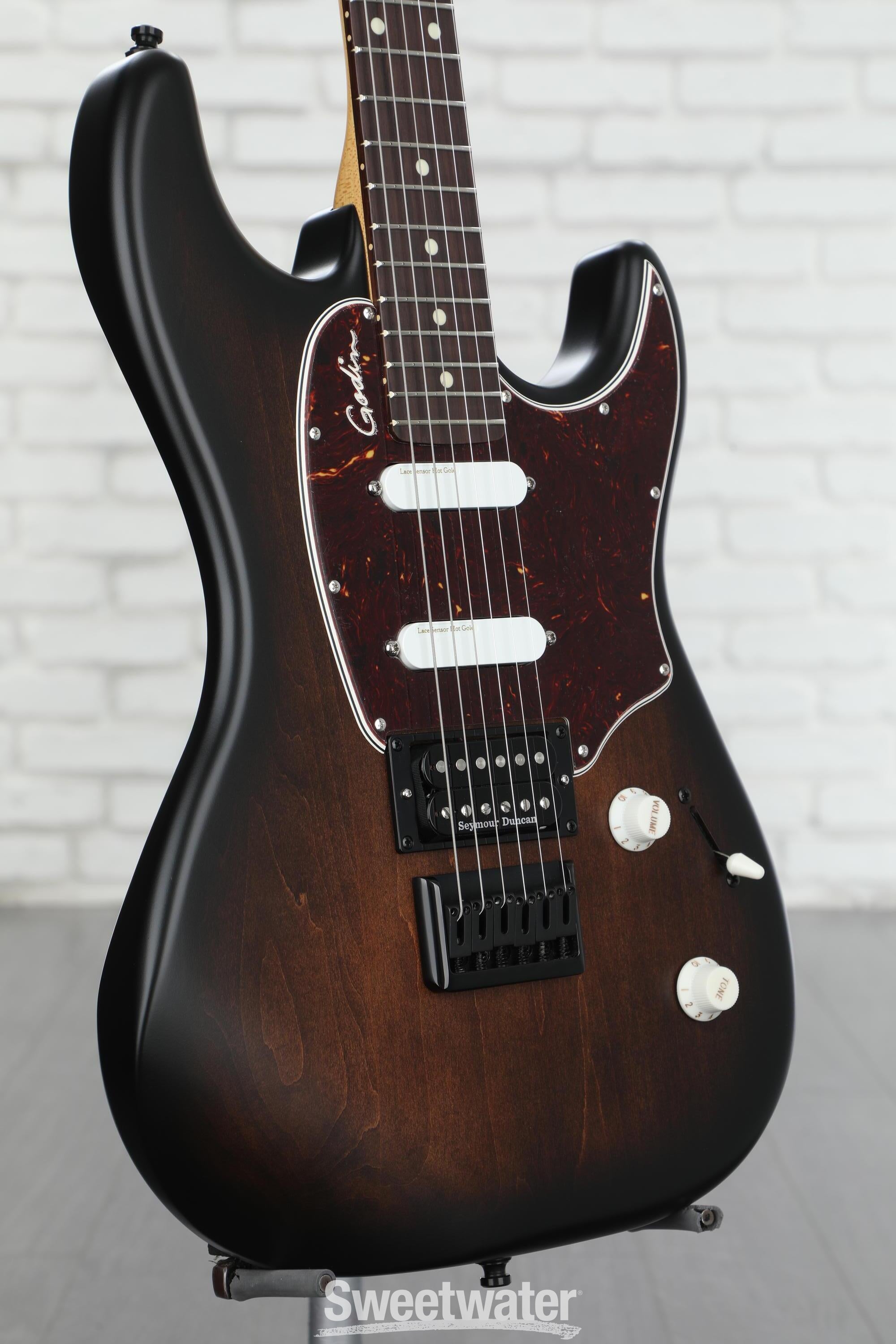 Godin Session R-HT Pro Electric Guitar - Bourbon Burst | Sweetwater