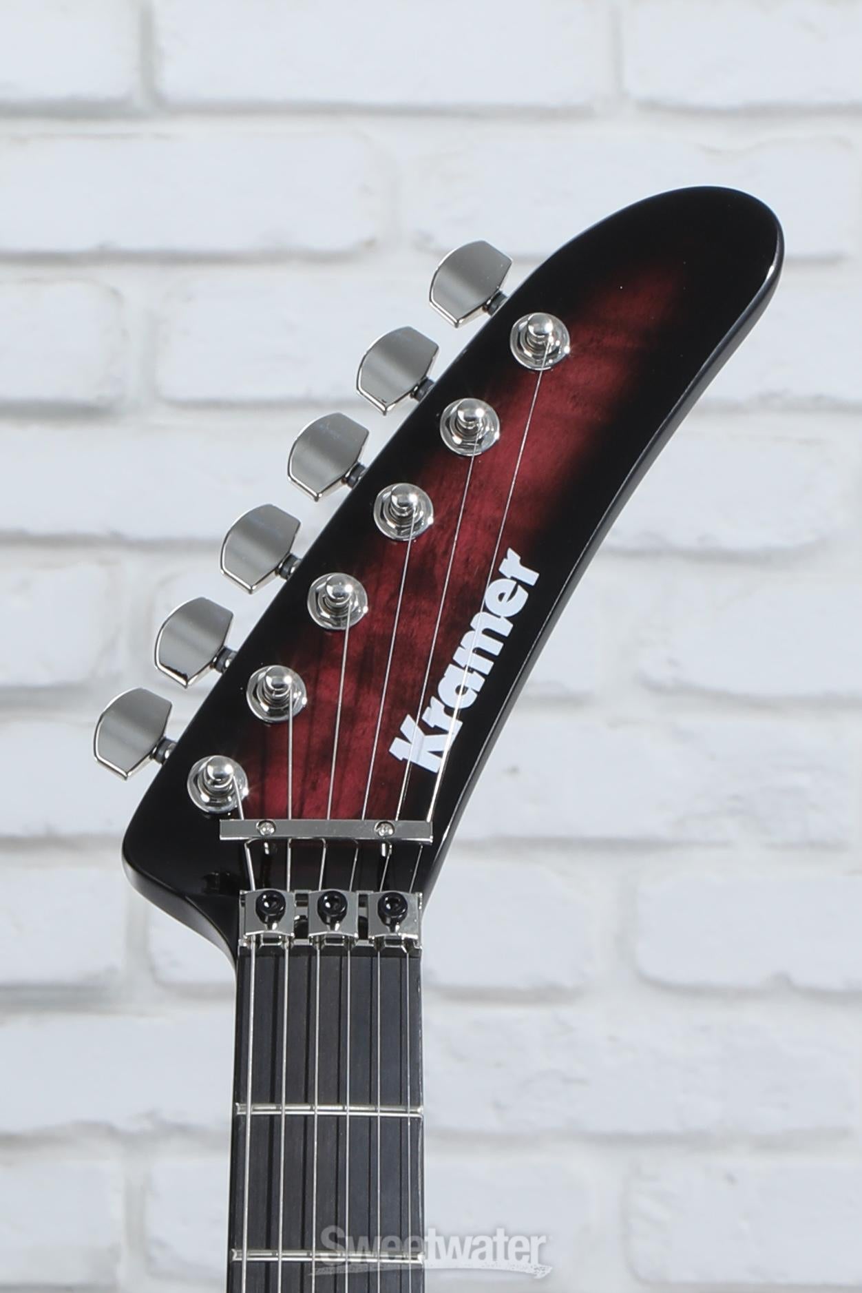 Kramer The 84 HH Quilt Electric Guitar - Magenta | Sweetwater