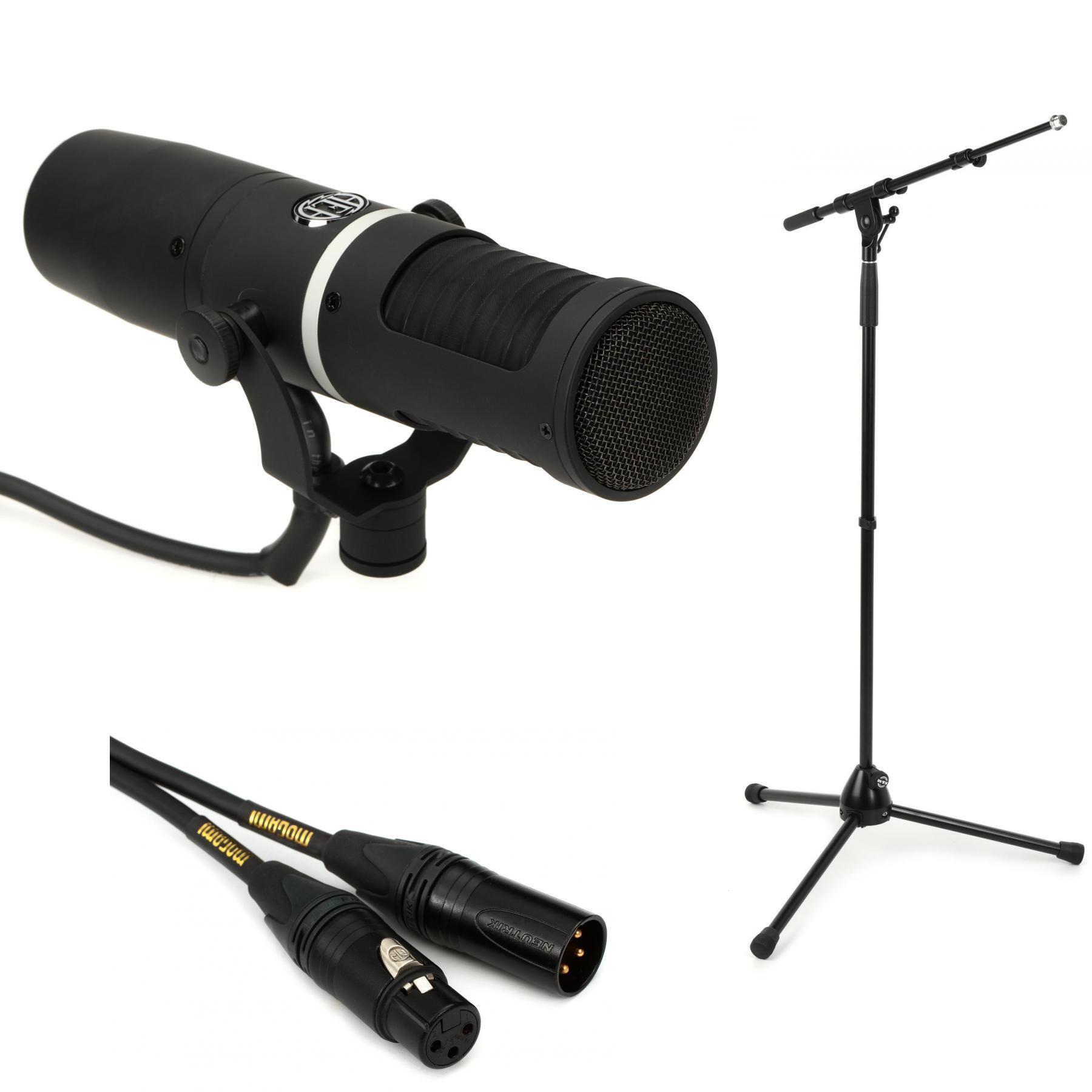 AEA KU5A Supercardioid Ribbon Microphone Bundle with Stand and Cable ...
