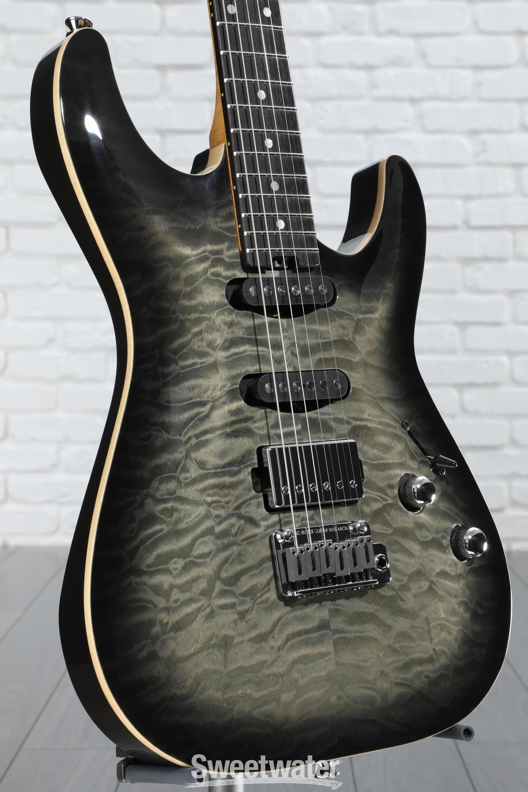 Schecter California Classic Solidbody Electric Guitar - Charcoal Burst ...