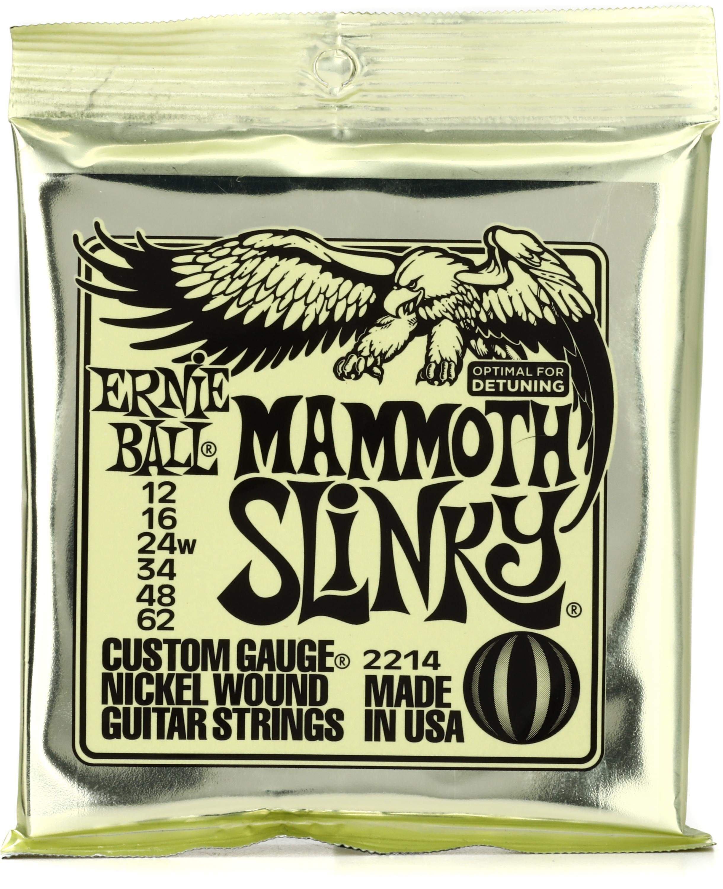 Ernie Ball 2214 Slinky Nickel Wound Electric Guitar Strings - .012-.062 ...