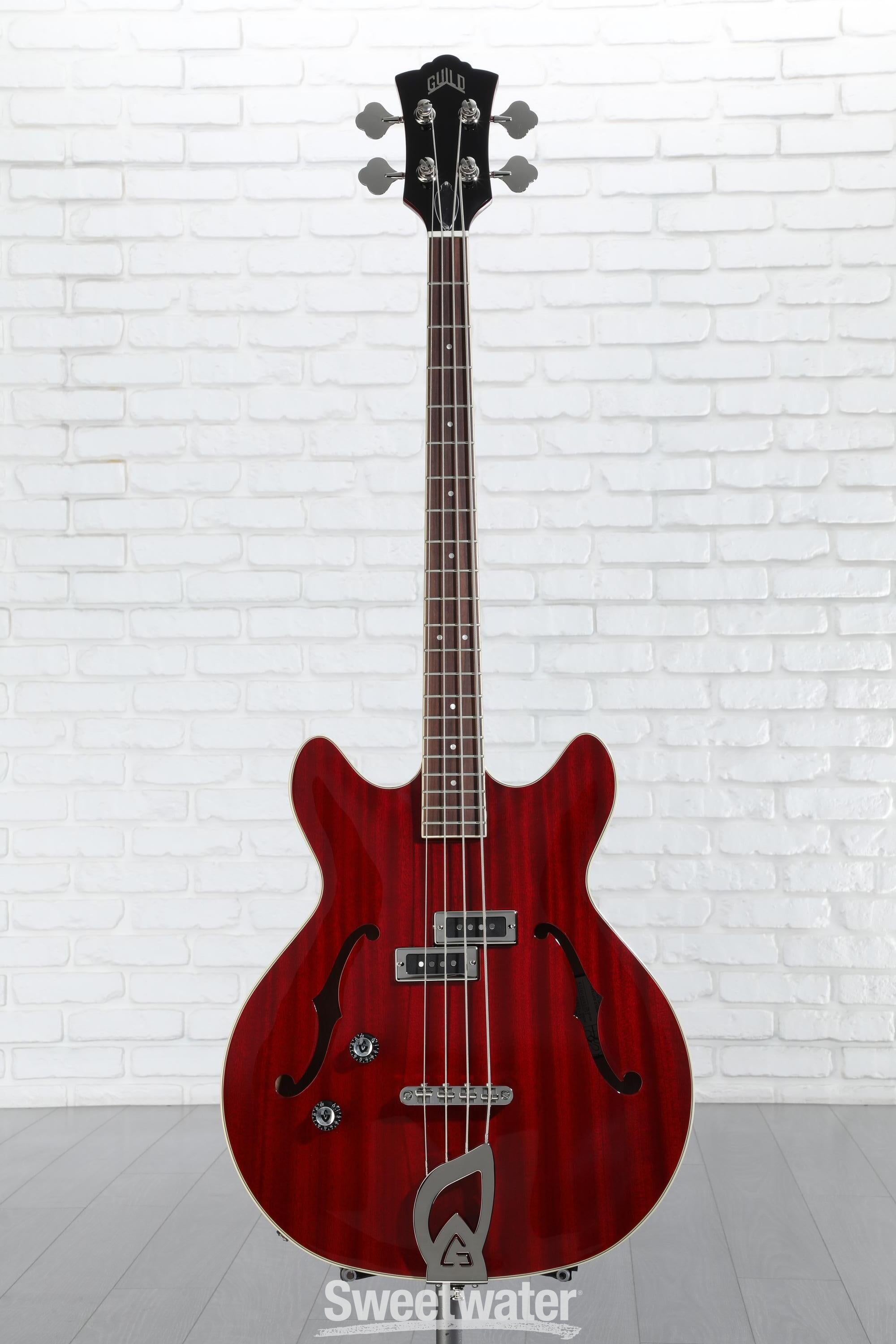Guild Starfire I Left-handed Bass Guitar - Cherry | Sweetwater