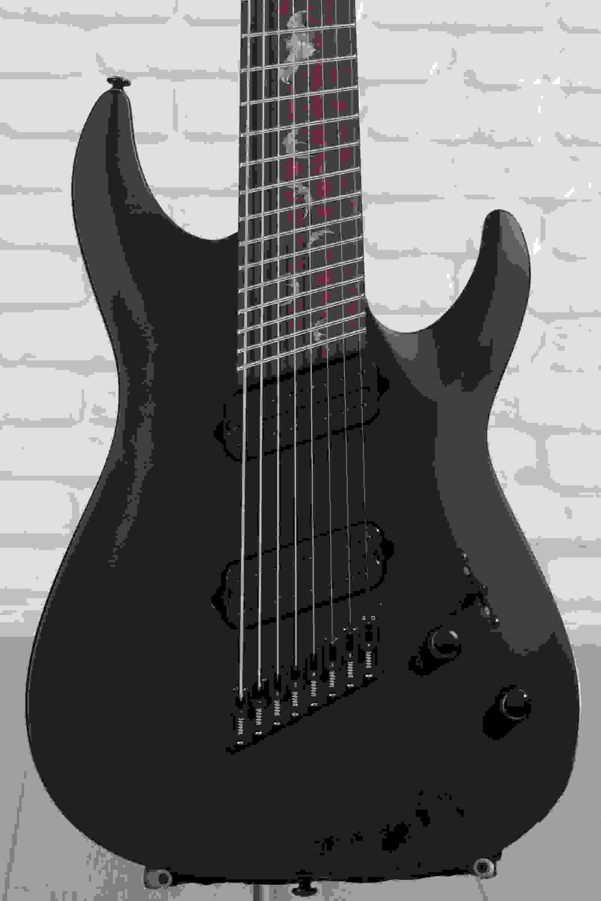 Schecter Damien-8 Multiscale 8-string Electric Guitar - Satin Black ...