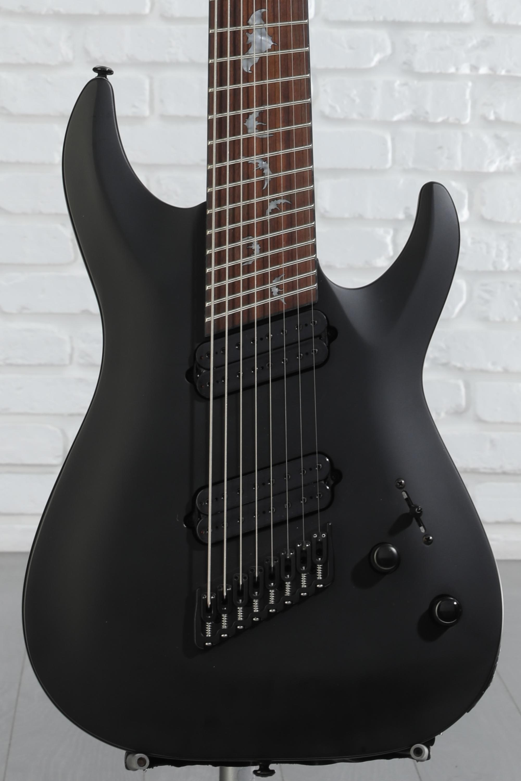 Schecter Damien-8 Multiscale 8-string Electric Guitar - Satin Black ...