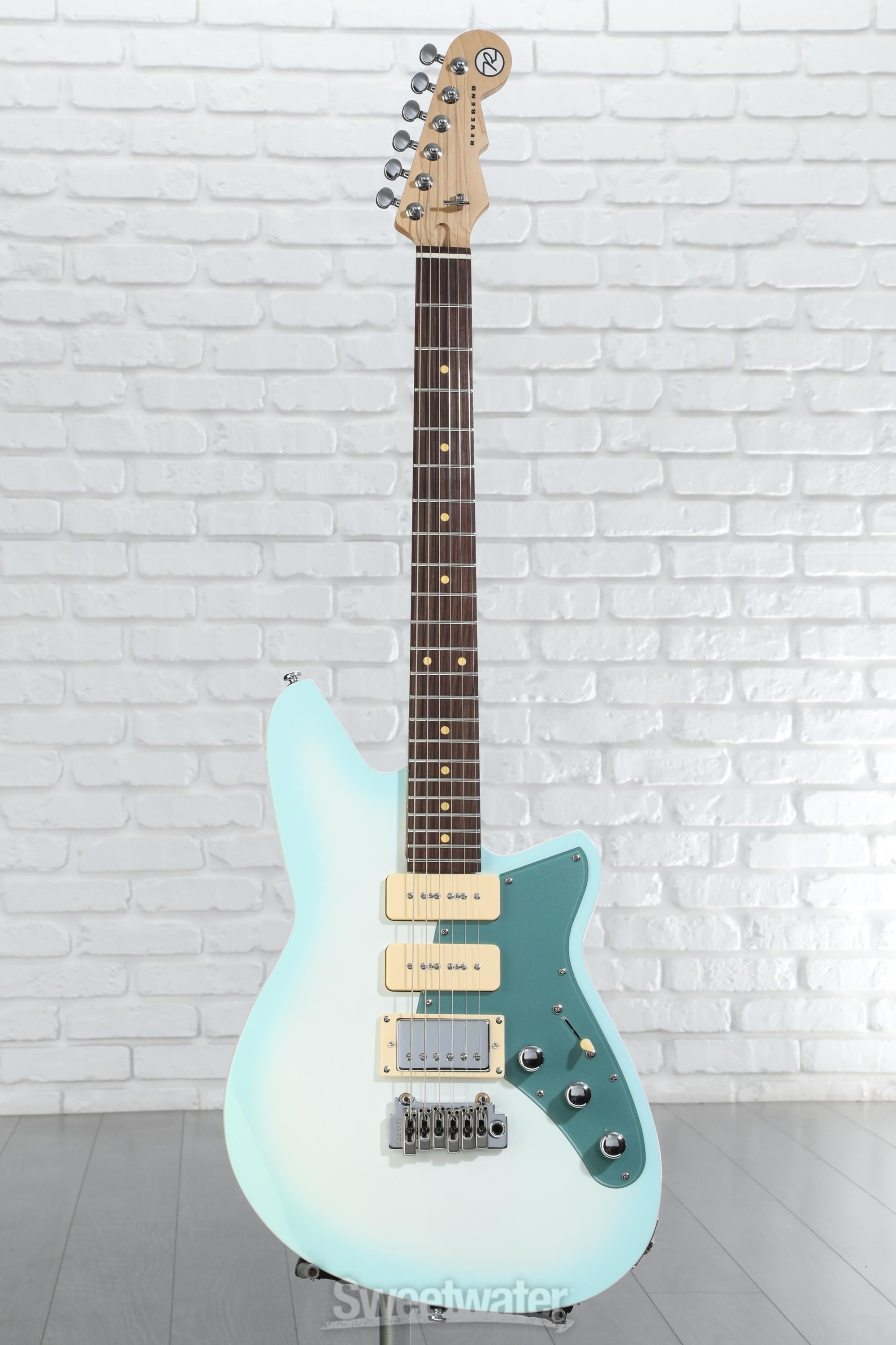 Reverend Six Gun HPP Electric Guitar - Chronic Blue Burst | Sweetwater