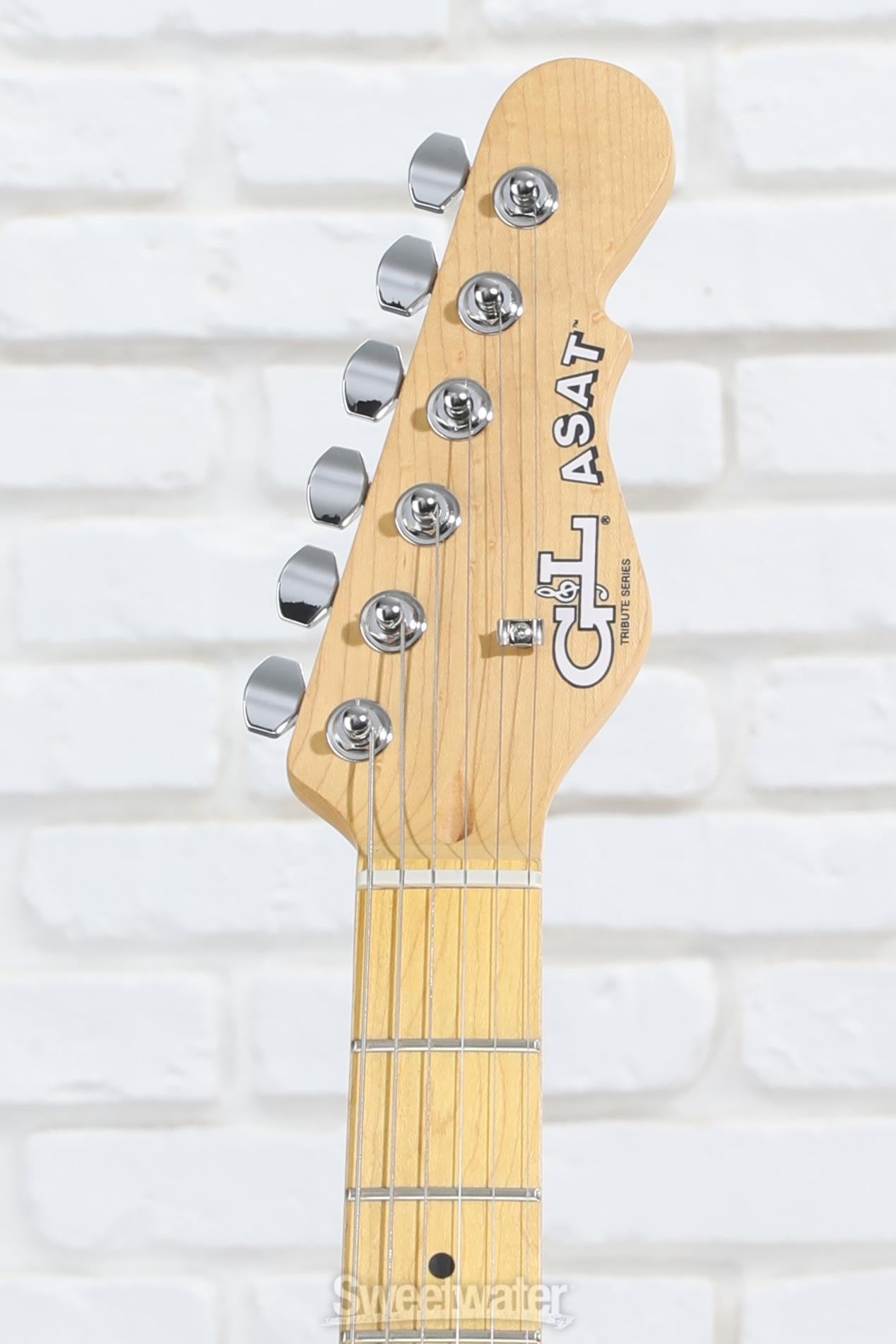 G&L Tribute ASAT Special Electric Guitar - Gloss Black | Sweetwater