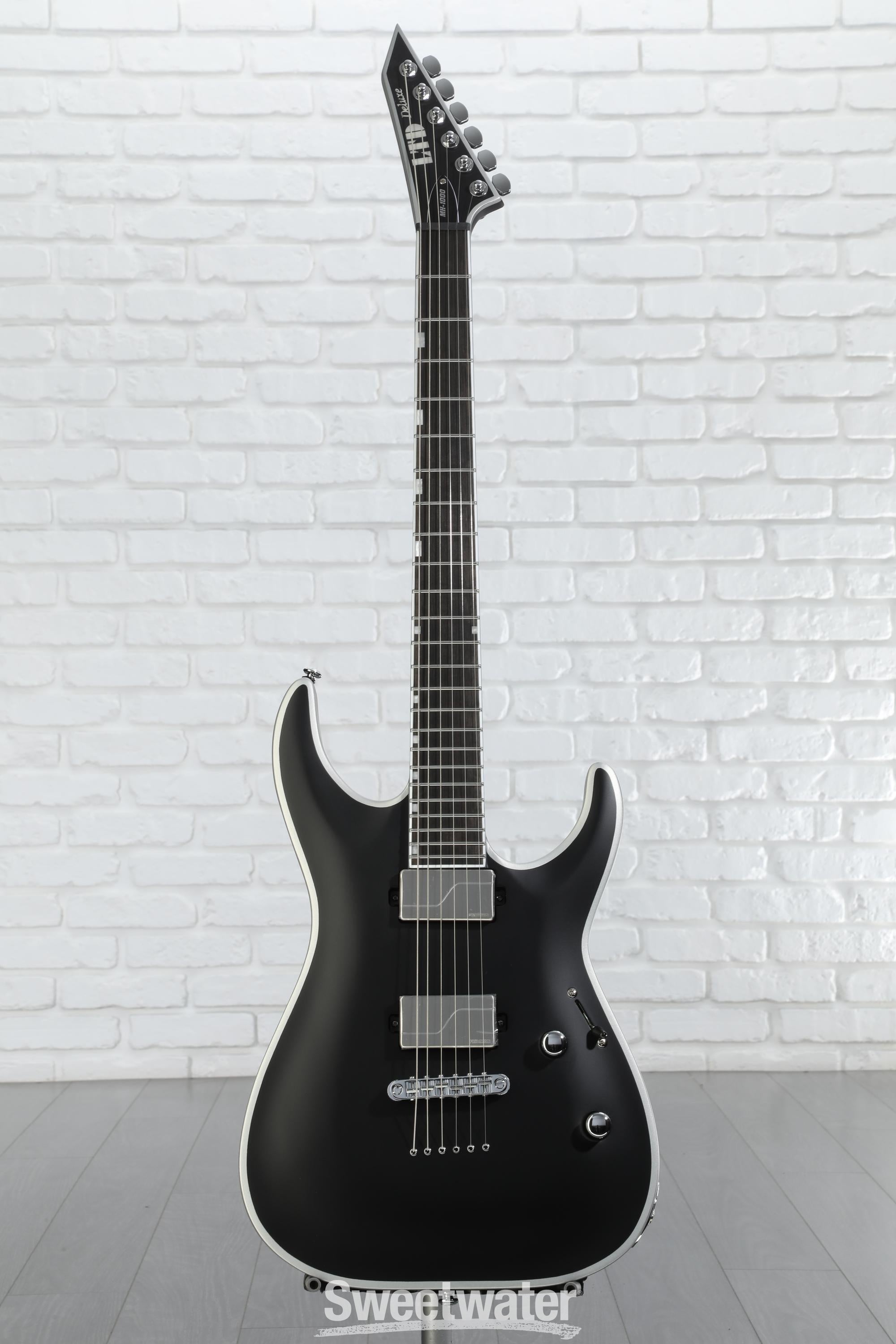 ESP LTD MH-1000NT Electric Guitar - Black Satin | Sweetwater