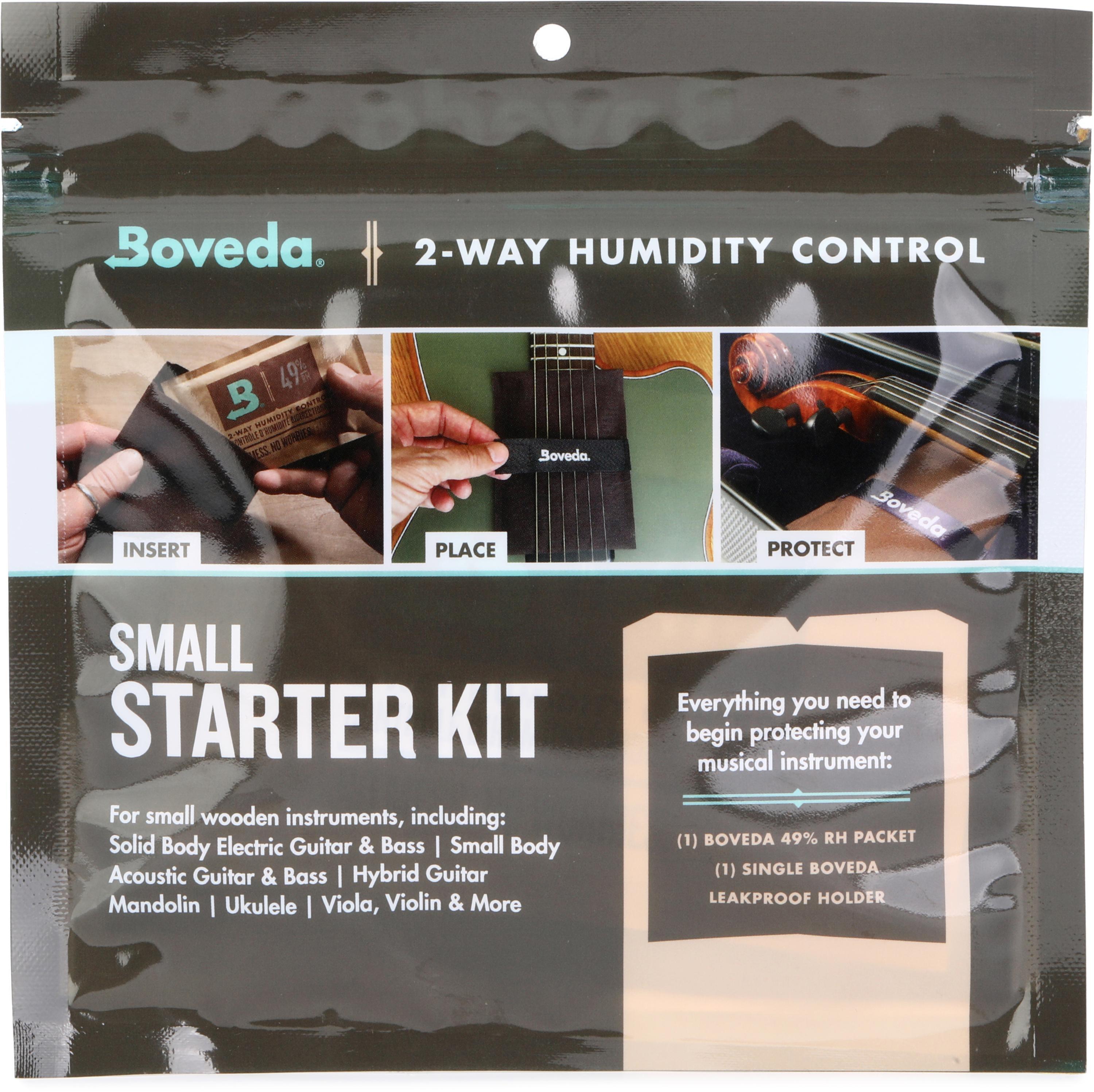 Boveda 2-way Humidity Control for Wood Instruments Starter Kit - Small ...