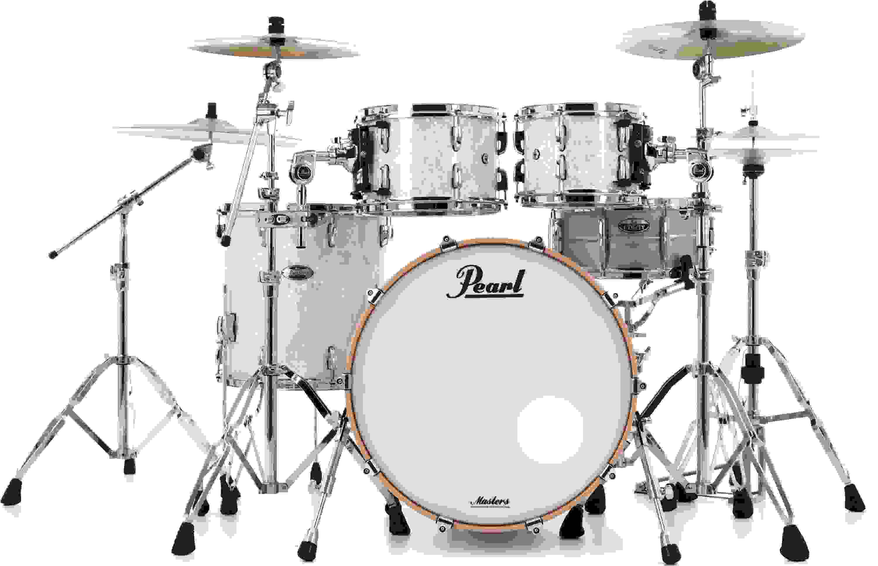 Pearl Masters Maple Complete MCT924XEDP/C 4-piece Shell Pack - White ...