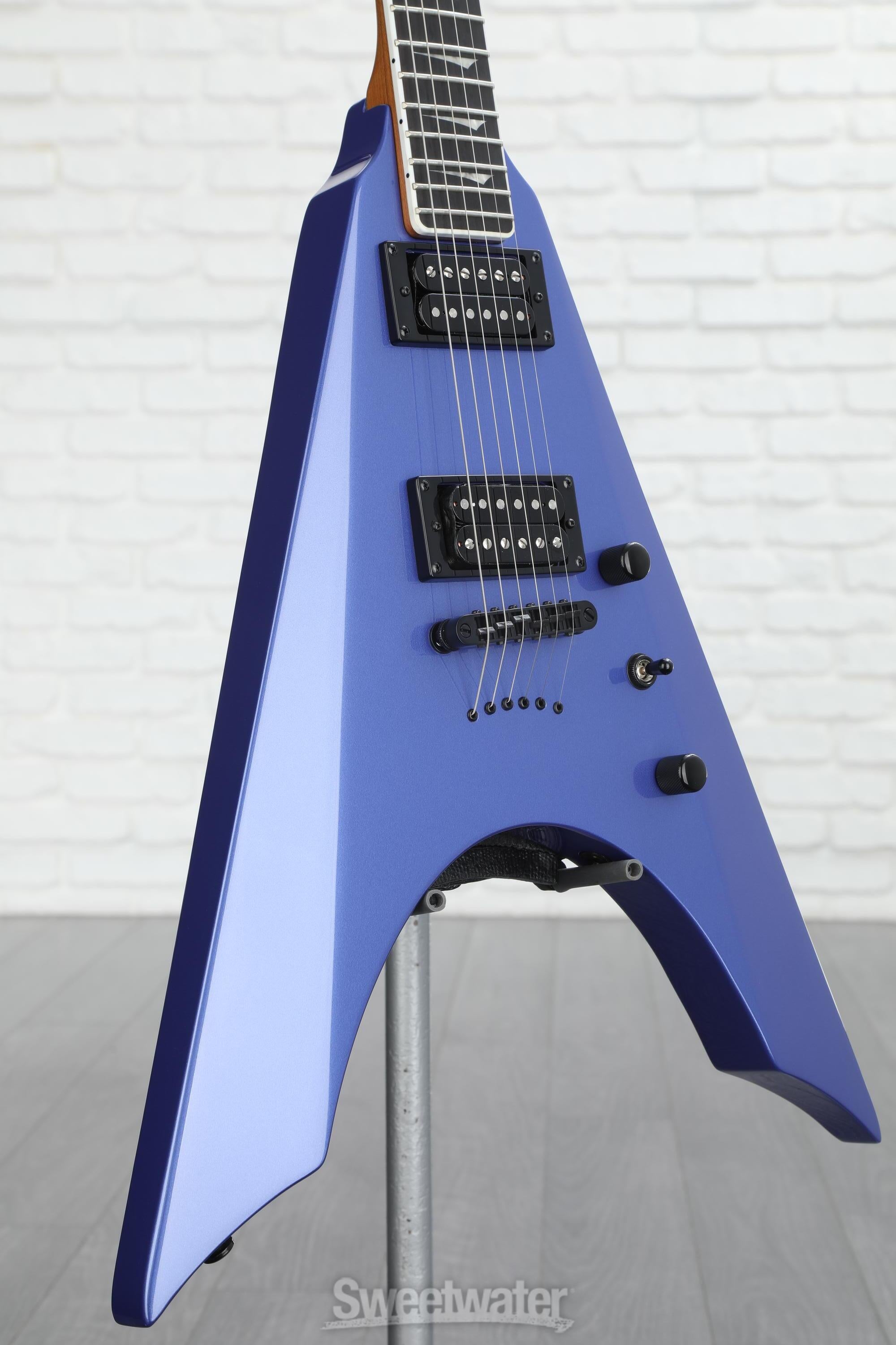 Kramer Nite-V Electric Guitar - Royal Blue Metallic | Sweetwater