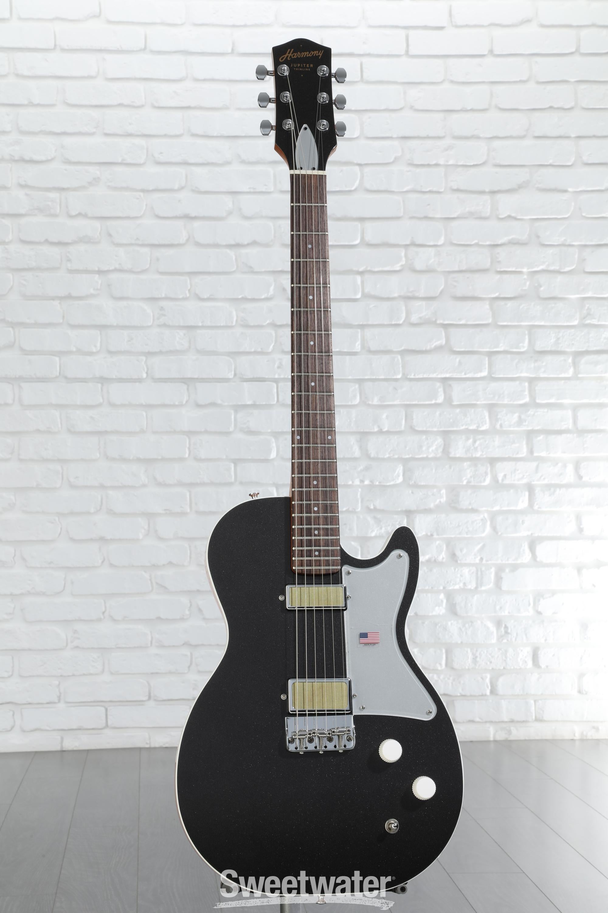 Harmony Jupiter Thinline Semi-hollowbody Electric Guitar - Space Black ...