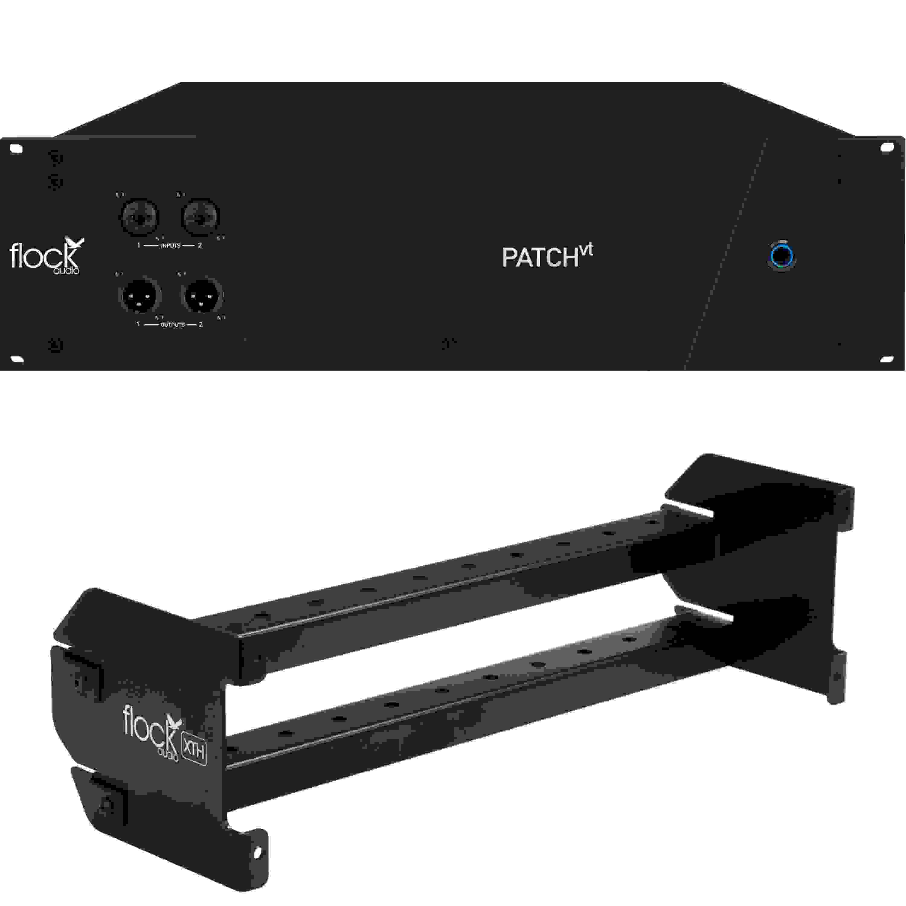 Flock Audio Patch VT 128-point Digitally Controlled Analog Patchbay with Cable Hanger | Sweetwater