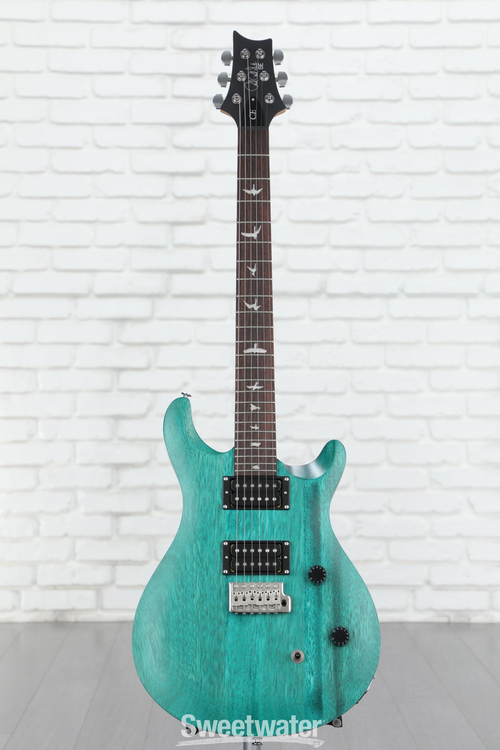 PRS SE CE 24 Standard Satin Electric Guitar - Turquoise Satin | Sweetwater