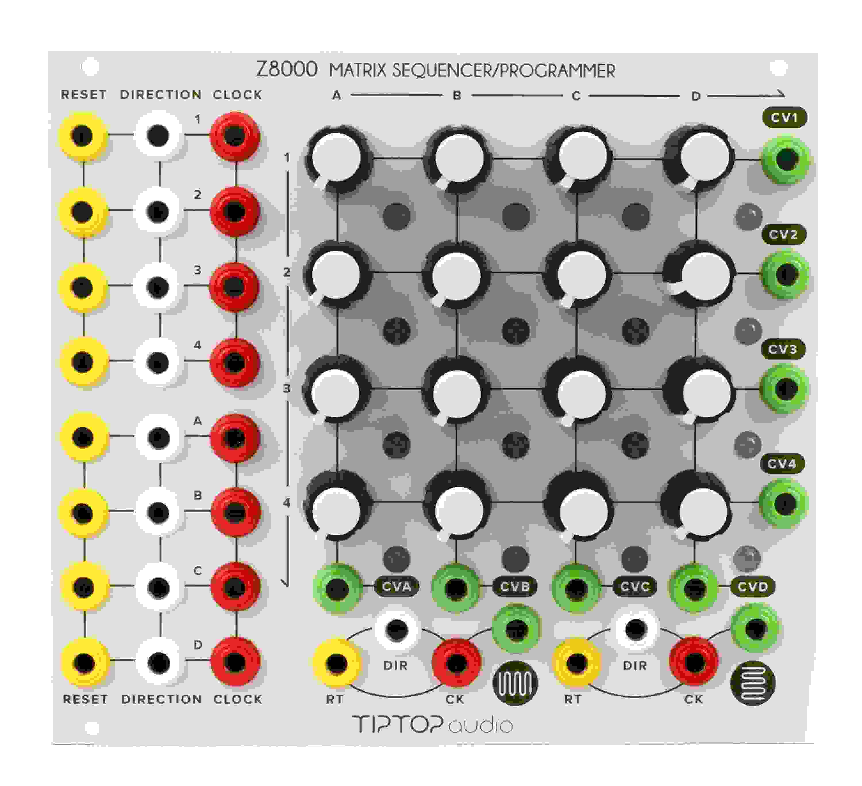 Tiptop Audio Z8000 Eurorack Matrix Sequencer Module - White | Sweetwater