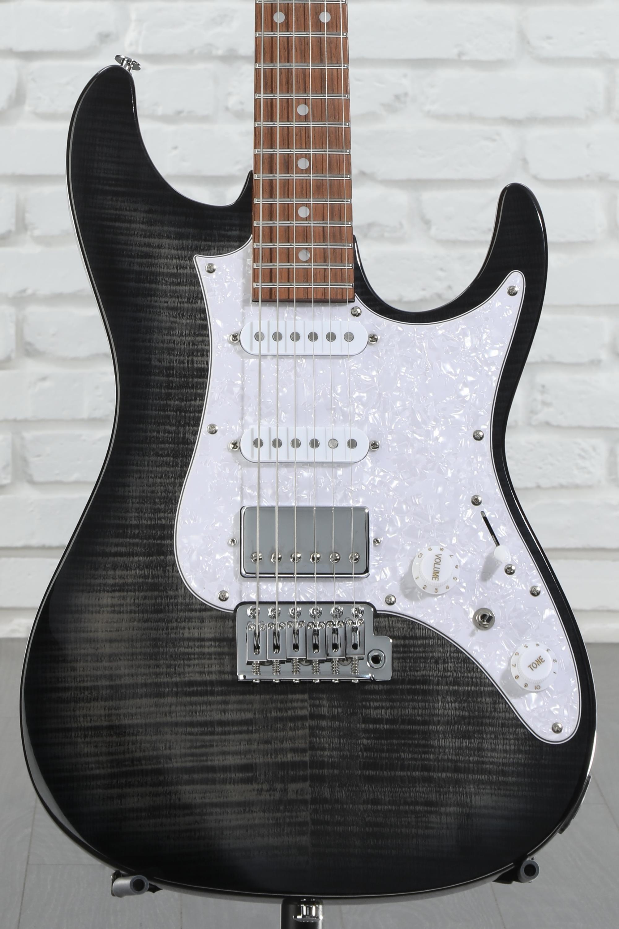 Ibanez Standard AZ22S1F Electric Guitar - Transparent Black Sunburst ...