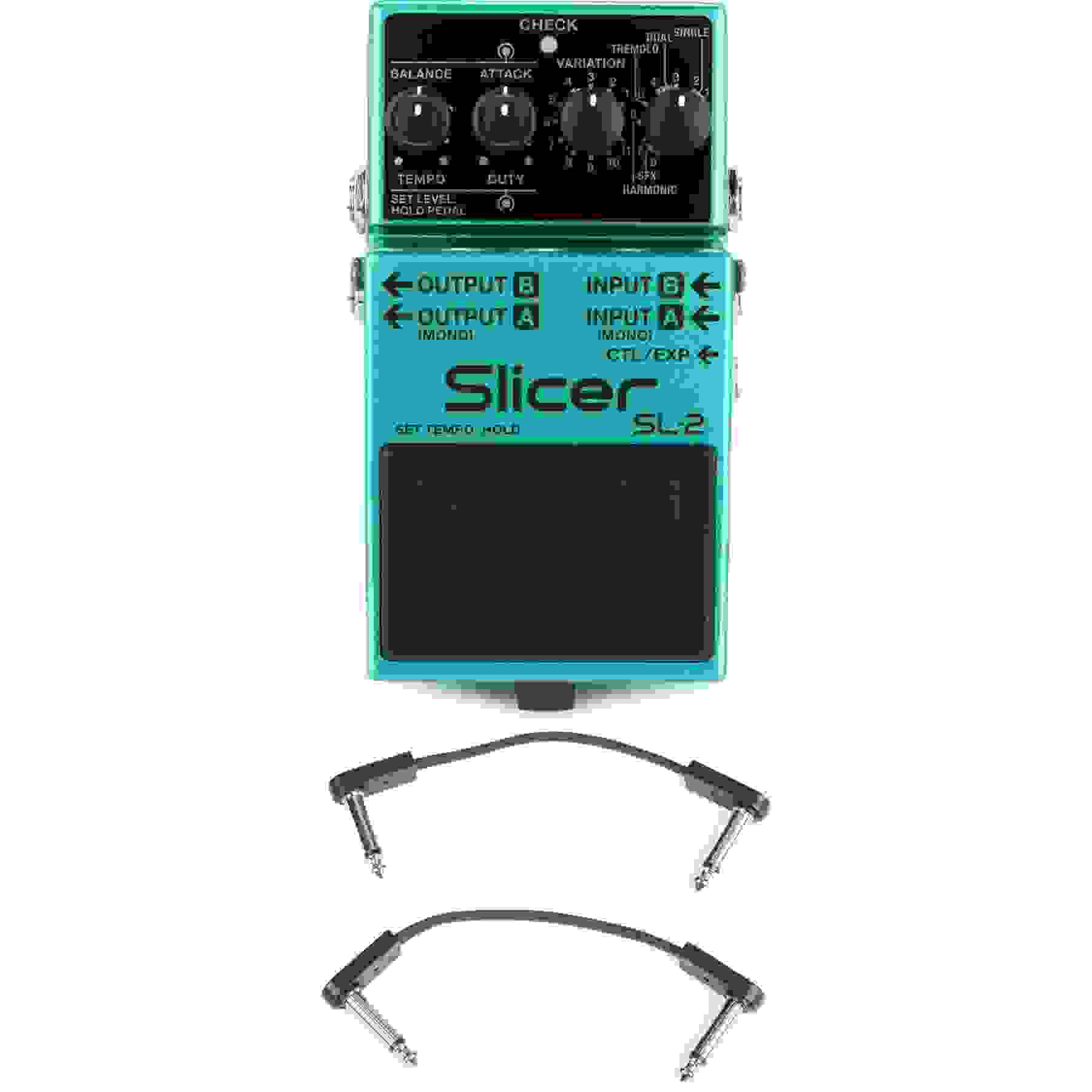 Boss SL-2 Slicer Audio Pattern Processor Pedal with EBS Patch Cables ...