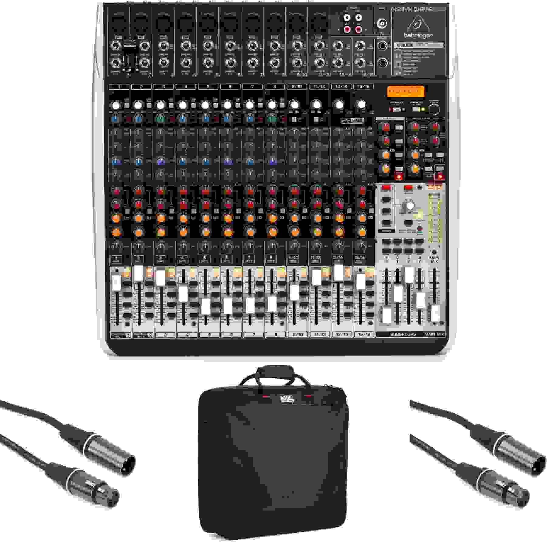 Behringer Xenyx QX2442USB Mixer Bag Bundle | Sweetwater