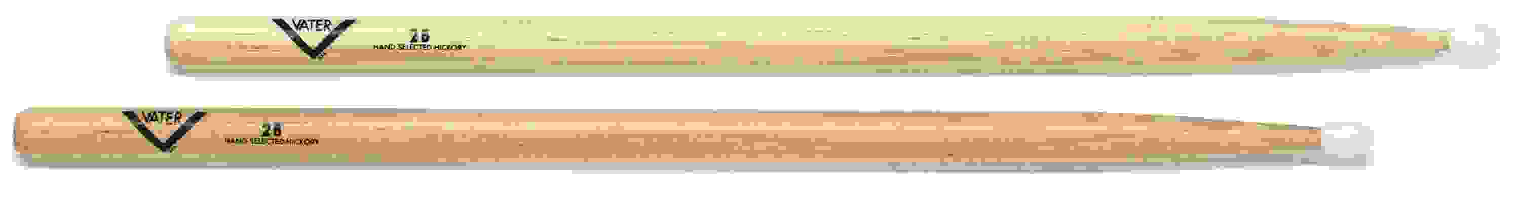 Vater American Hickory Drumsticks - 2B - Nylon Tip | Sweetwater