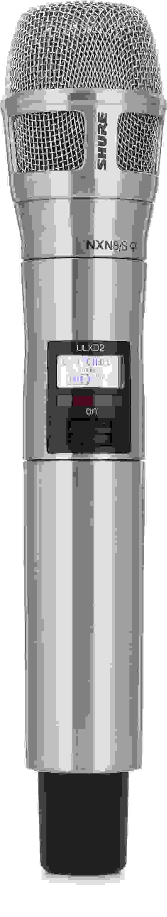 Shure ULXD2/Nexadyne Wireless Handheld Microphone Transmitter - Nickel | Sweetwater