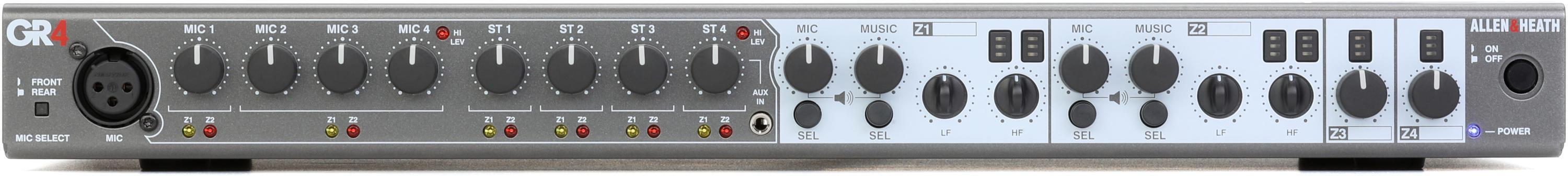 Allen & Heath GR4 Rackmount Zone Mixer | Sweetwater