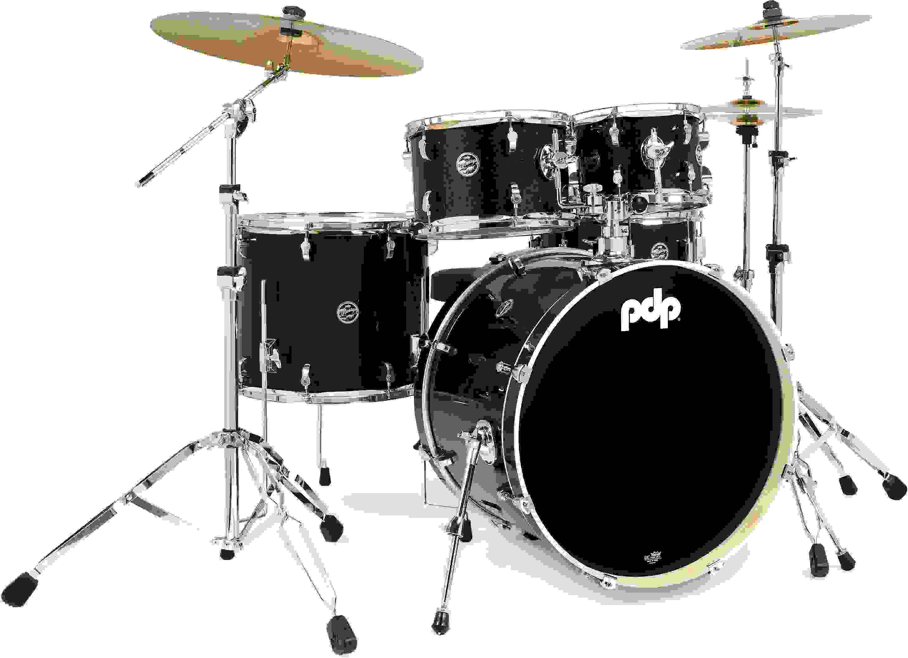 PDP Mainstage 5-piece Complete Drum Set - Black Sparkle | Sweetwater
