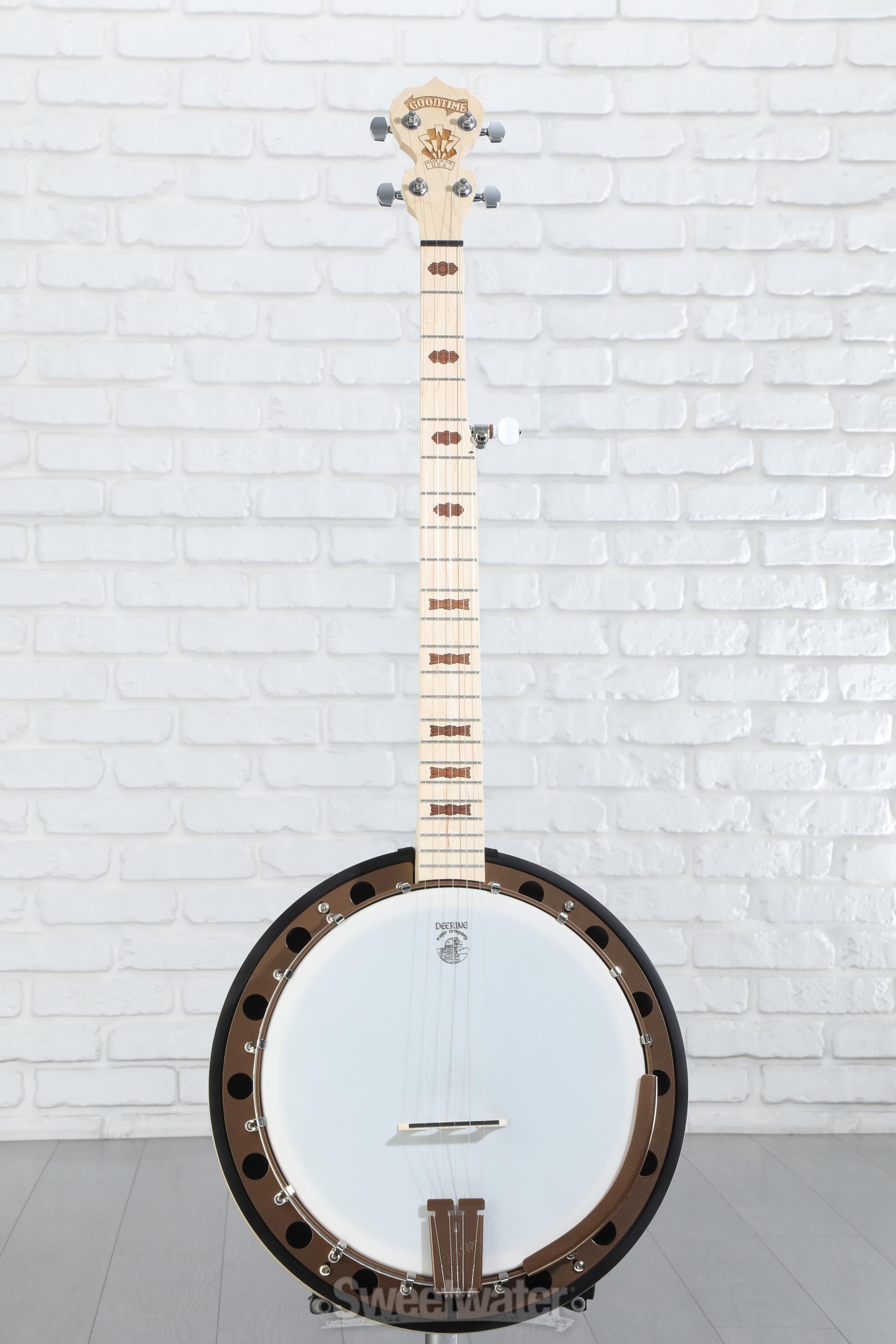 Deering Goodtime Two Resonator 5-string Left-handed Banjo - Blonde ...