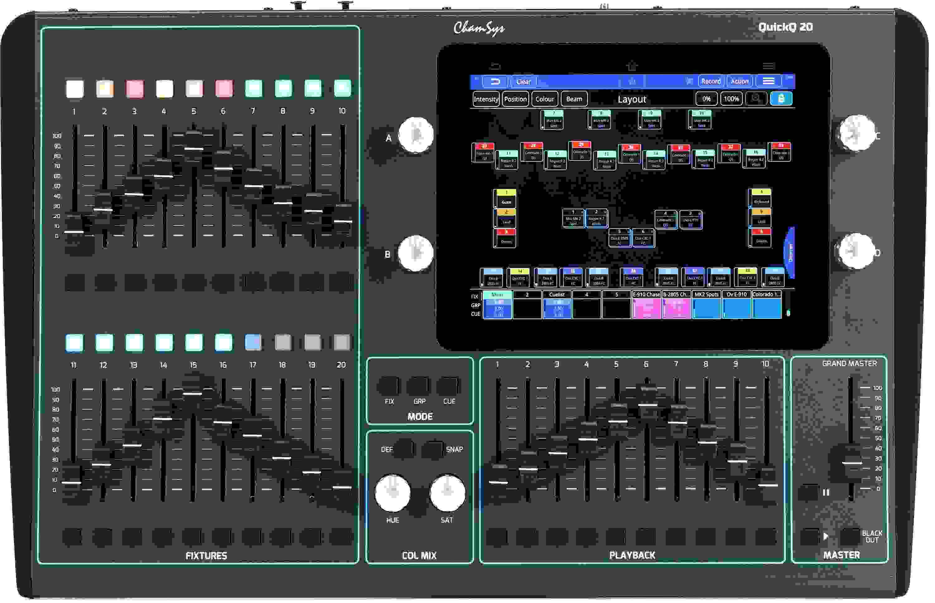 ChamSys QuickQ 20 2-Universe Compact Lighting Console | Sweetwater