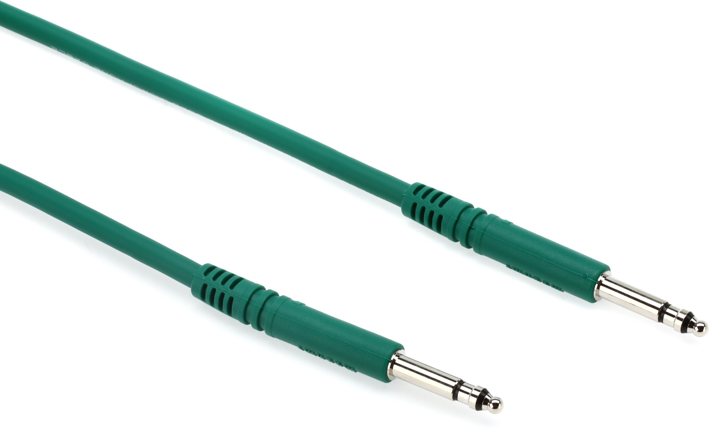 Mogami PJM 1805 Bantam TT Patch Cable - 18 inch Green | Sweetwater