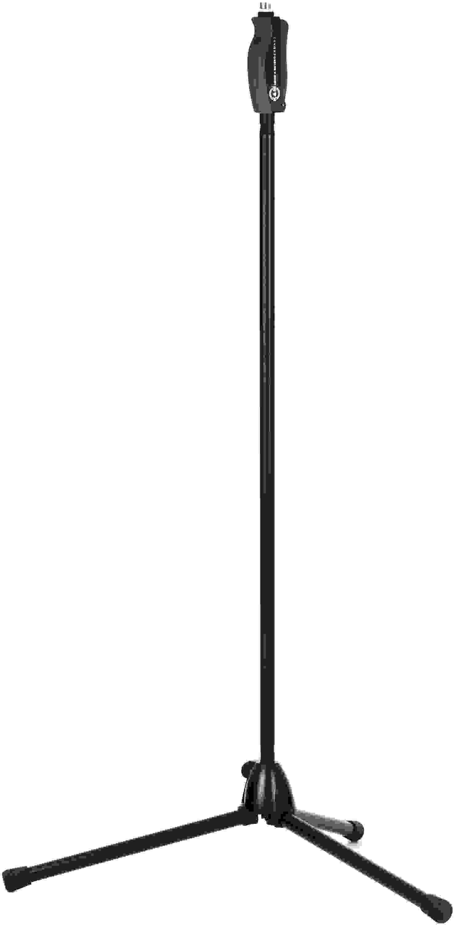 K&M 25680 One-hand Microphone Stand - Black | Sweetwater