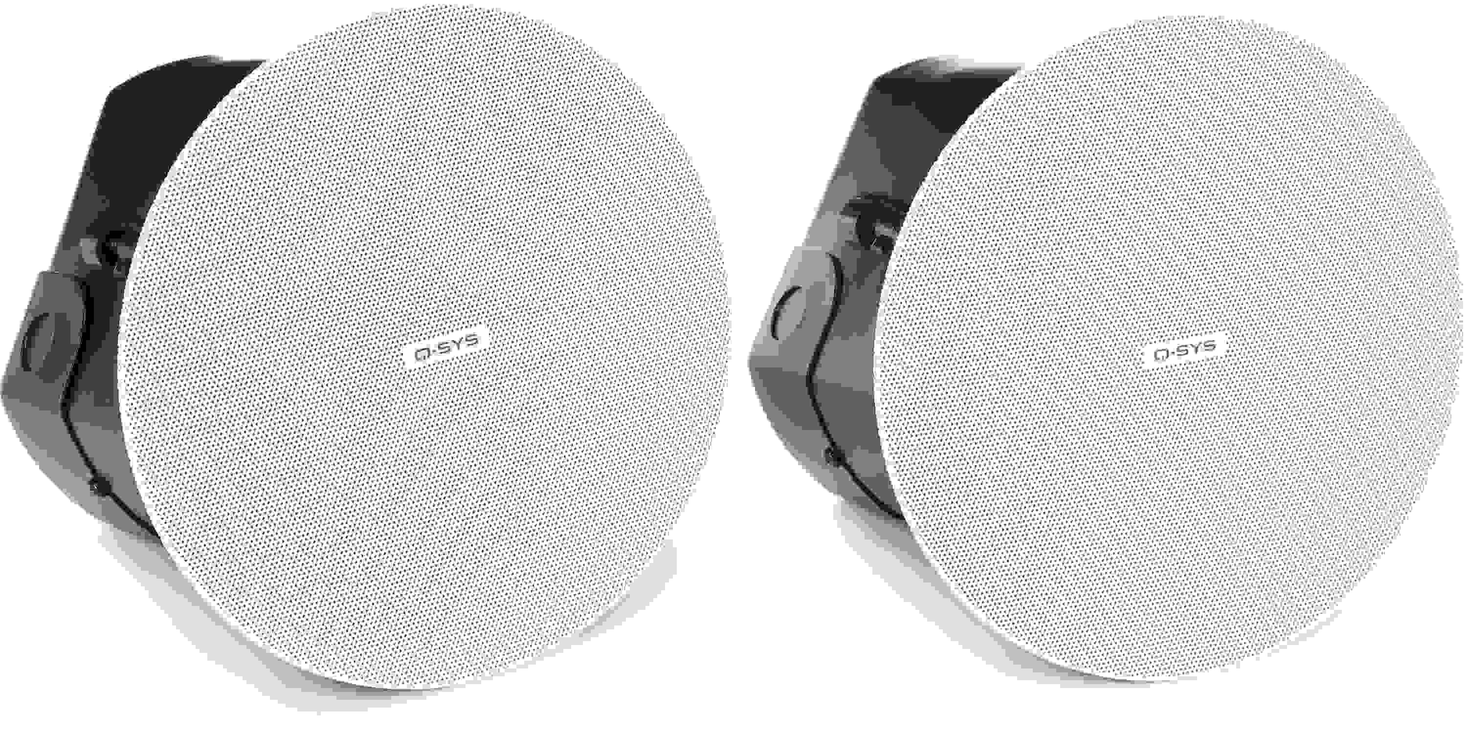 QSC AcousticDesign AD-C4T-ZB 4.5-inch 2-way Ceiling Speakers - White ...
