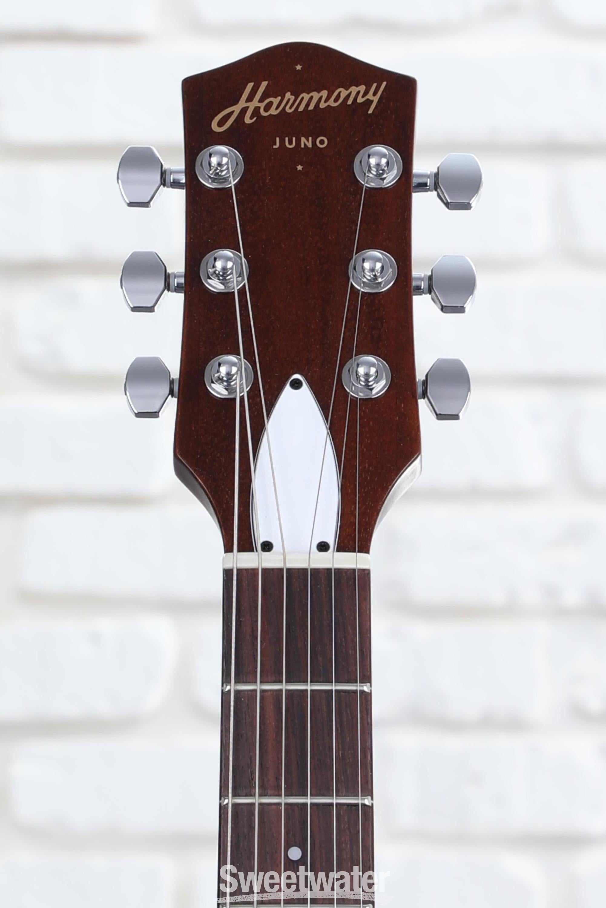 Harmony Juno Electric Guitar - Pearl White with Rosewood Fingerboard ...