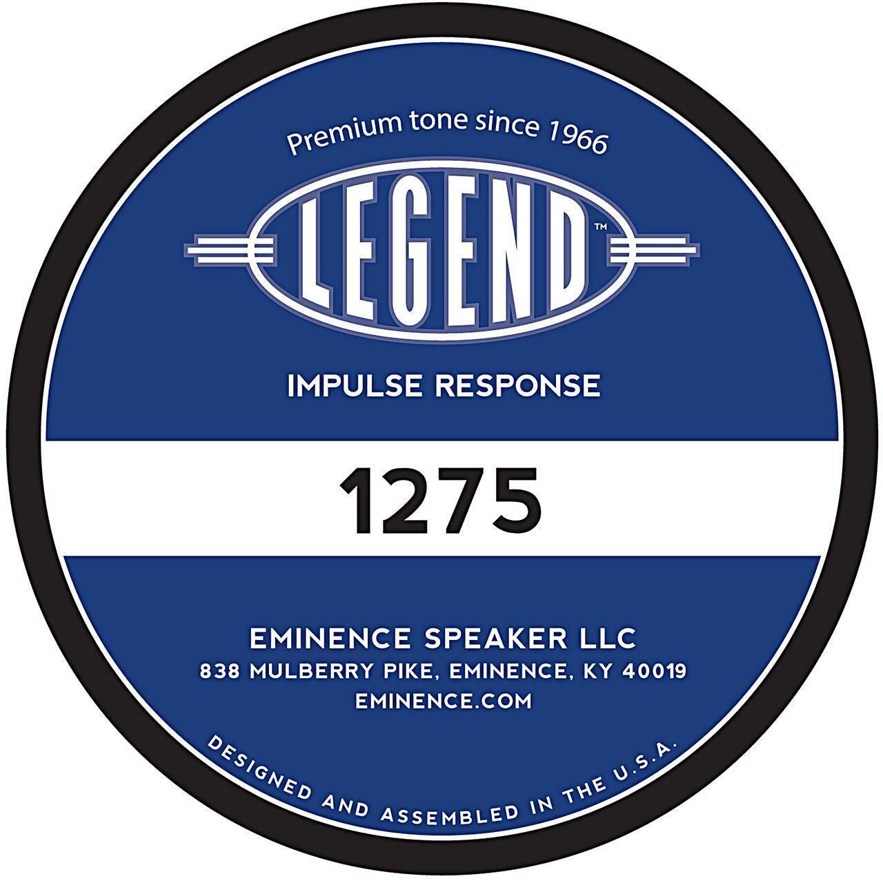 Eminence Legend 1275 Speaker Impulse Response | Sweetwater