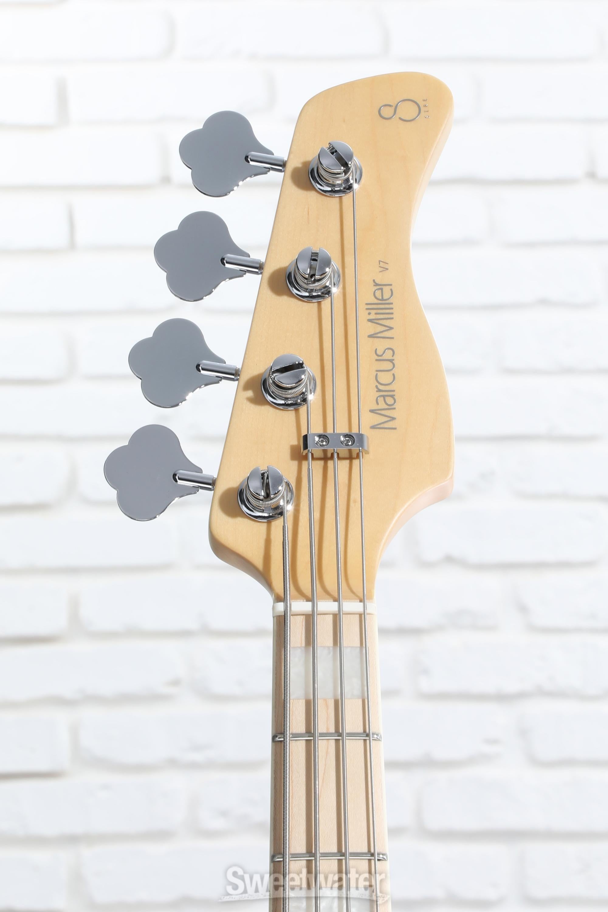 Sire Marcus Miller V7 Swamp Ash Reissue 4-string Bass Guitar - Transparent Green Satin | Sweetwater