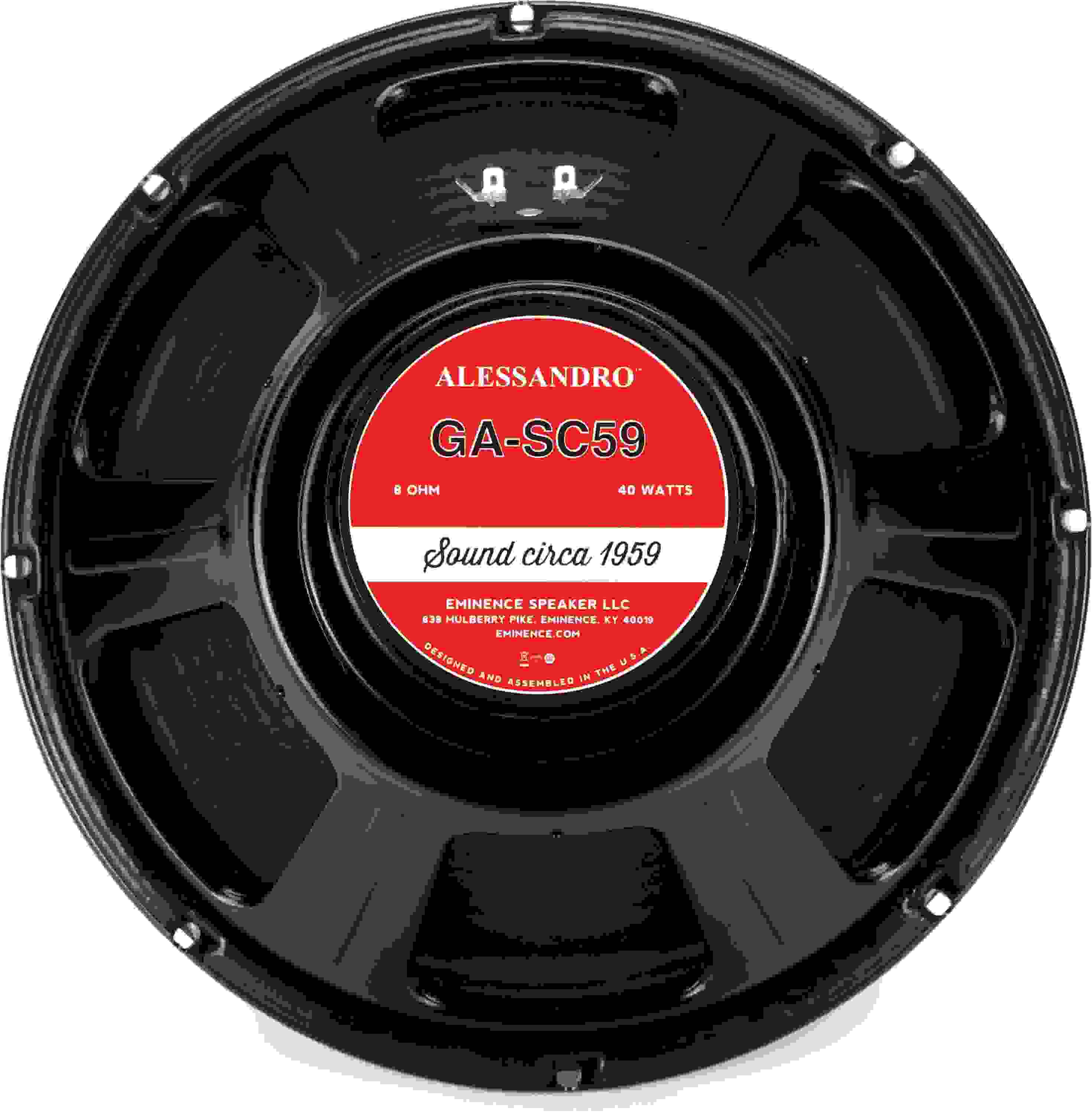 Eminence GA-SC59 Alessandro Signature 12-inch Replacement Guitar Amp ...