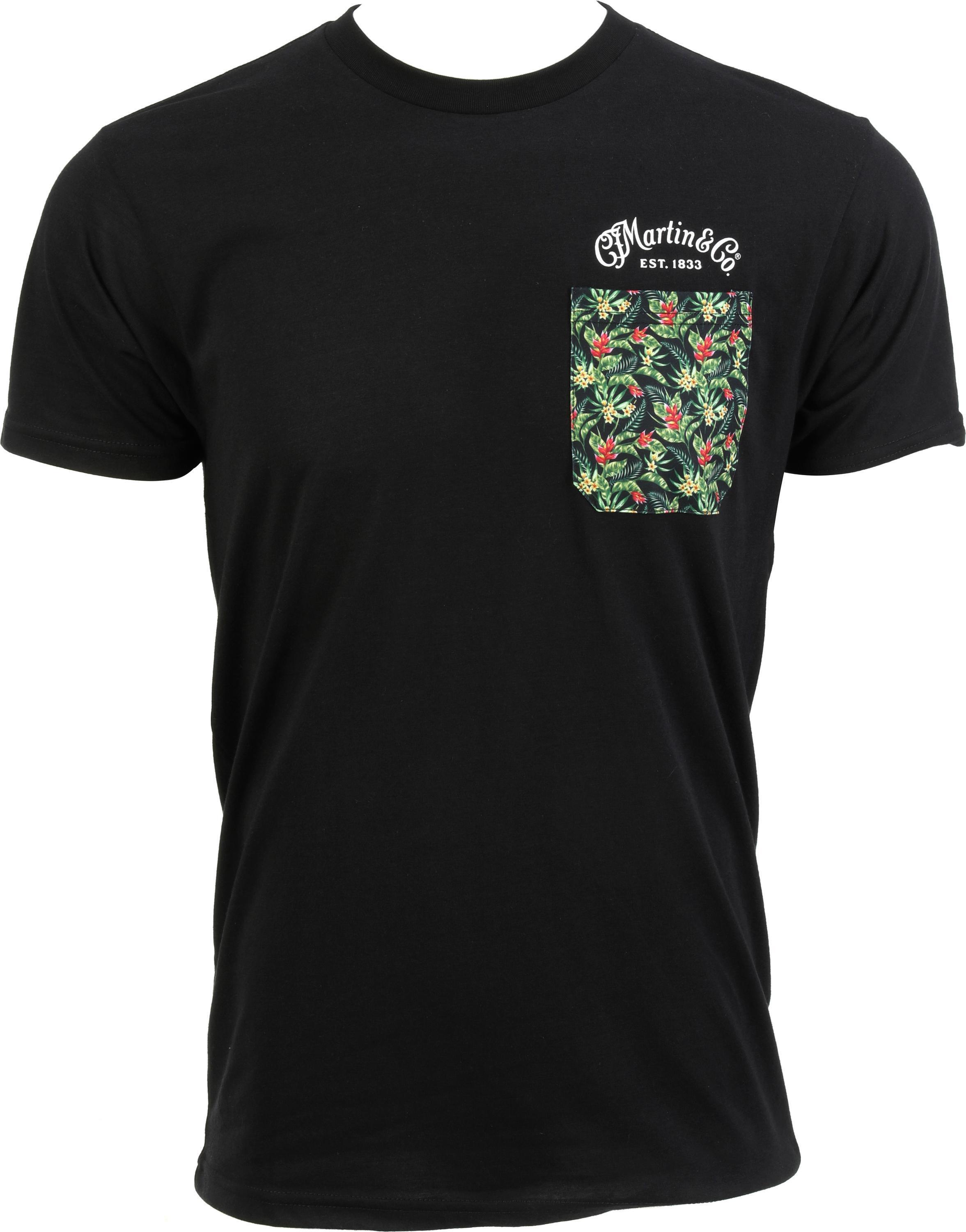 Martin O'ahu Collection Pocket T-shirt - Black, X-large | Sweetwater